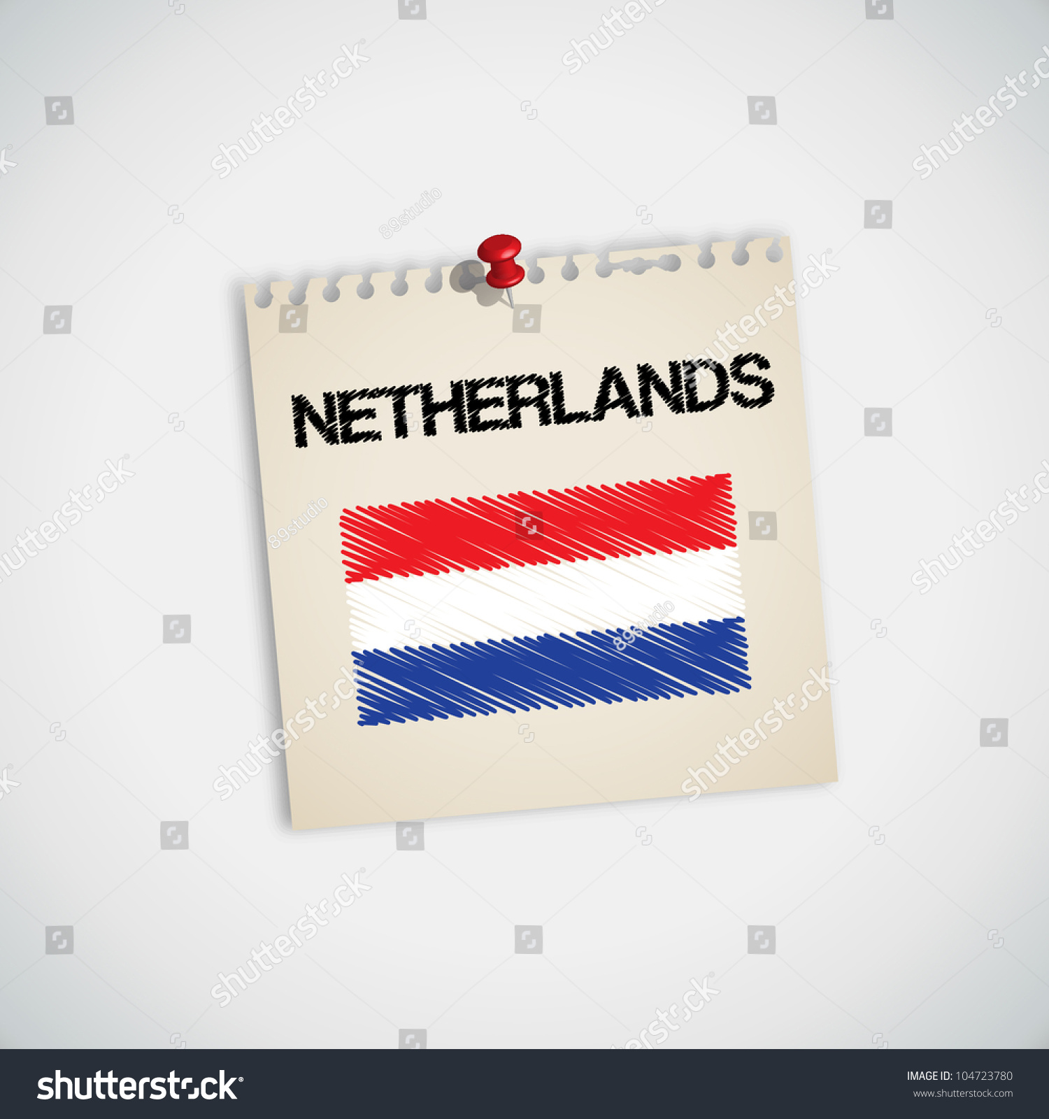 Paint Flag Note Paper Vector: เวกเตอร์สต็อก (ปลอดค่าลิขสิทธิ์ ...