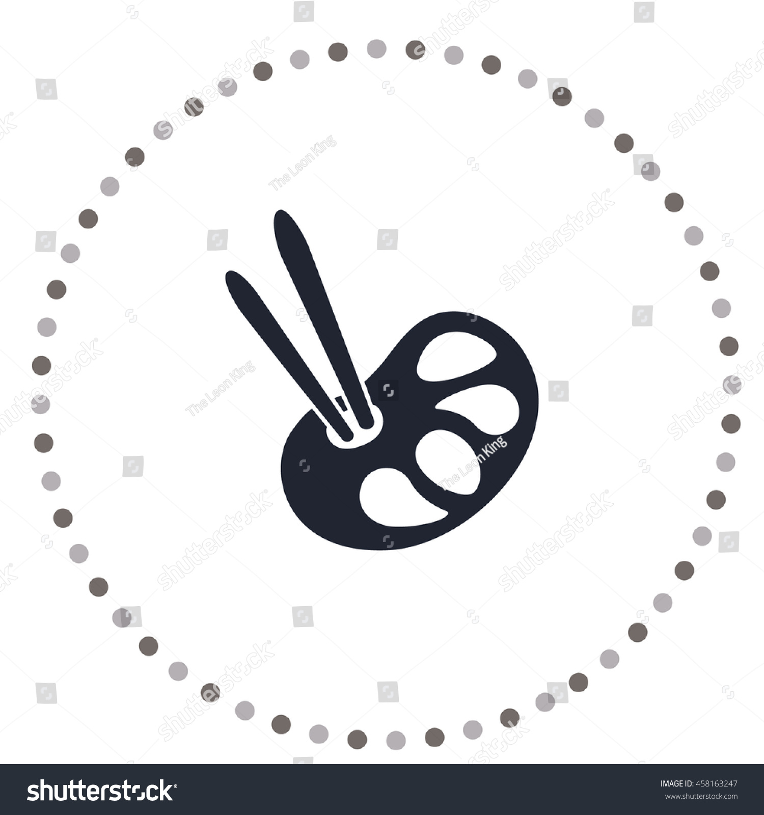 Paint Icon Vector Illustration Stock Vector (Royalty Free) 458163247 ...