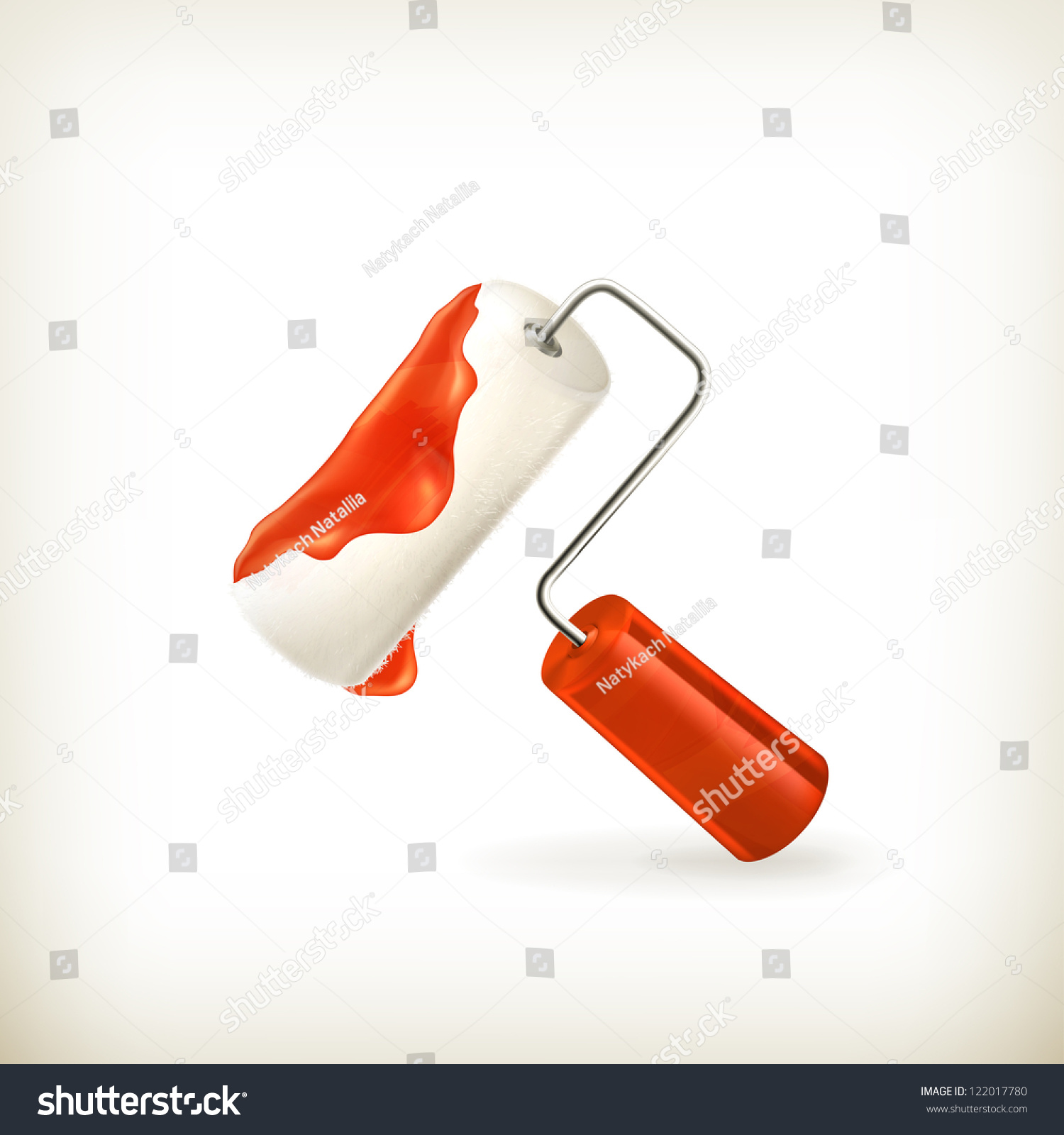 Paint Roller Vector Stock Vector (Royalty Free) 122017780