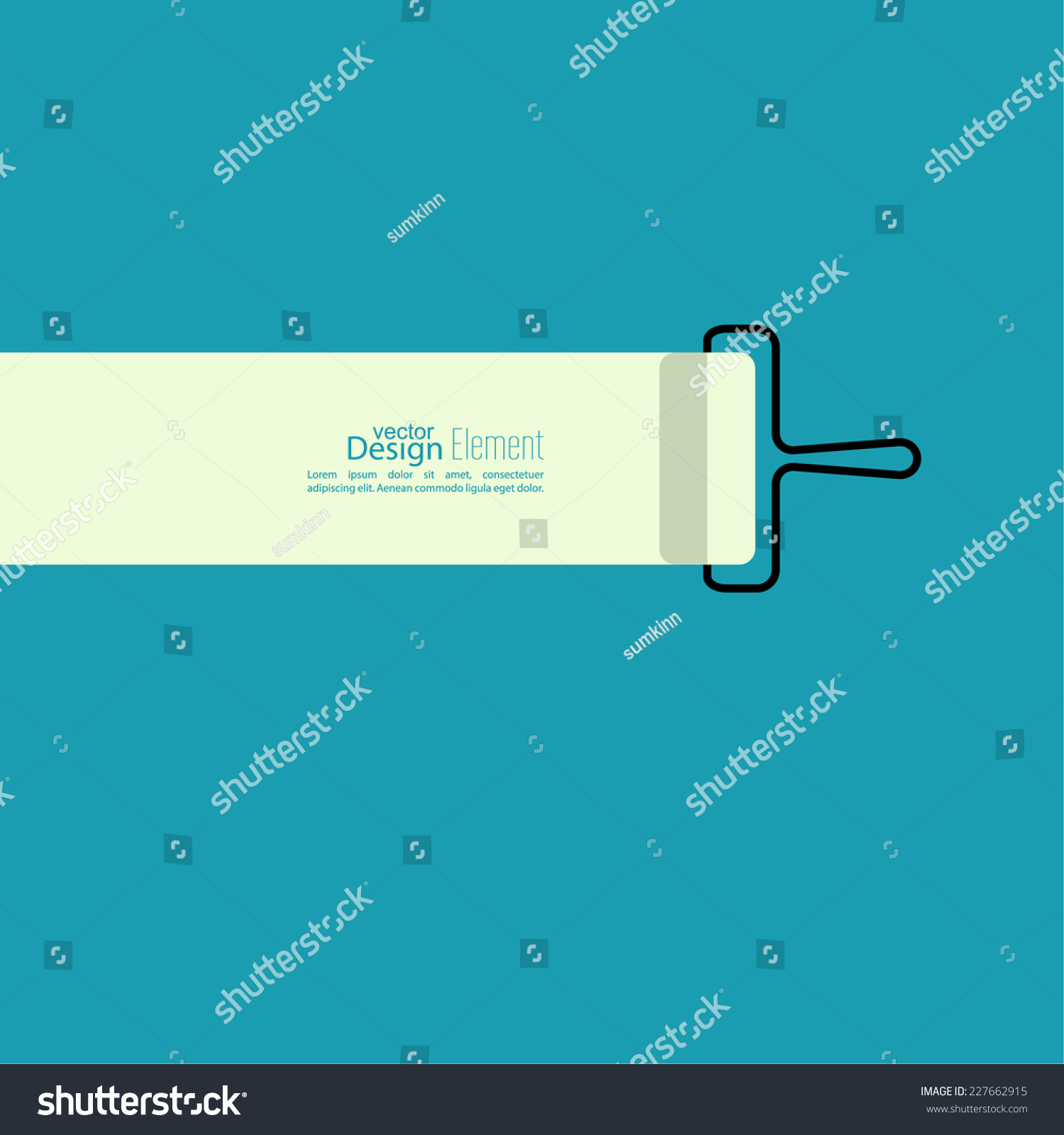 Paint Roller Strip Stock Vector (Royalty Free) 227662915