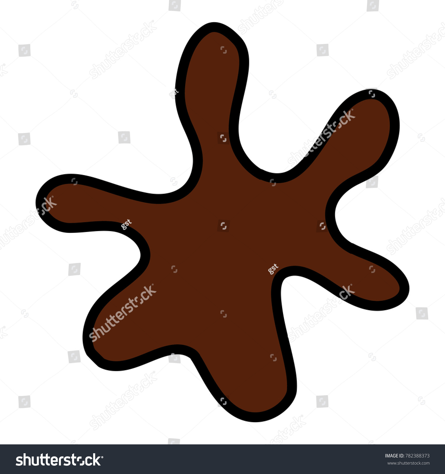Paint Splatter Icon Image Stock Vector (Royalty Free) 782388373 ...