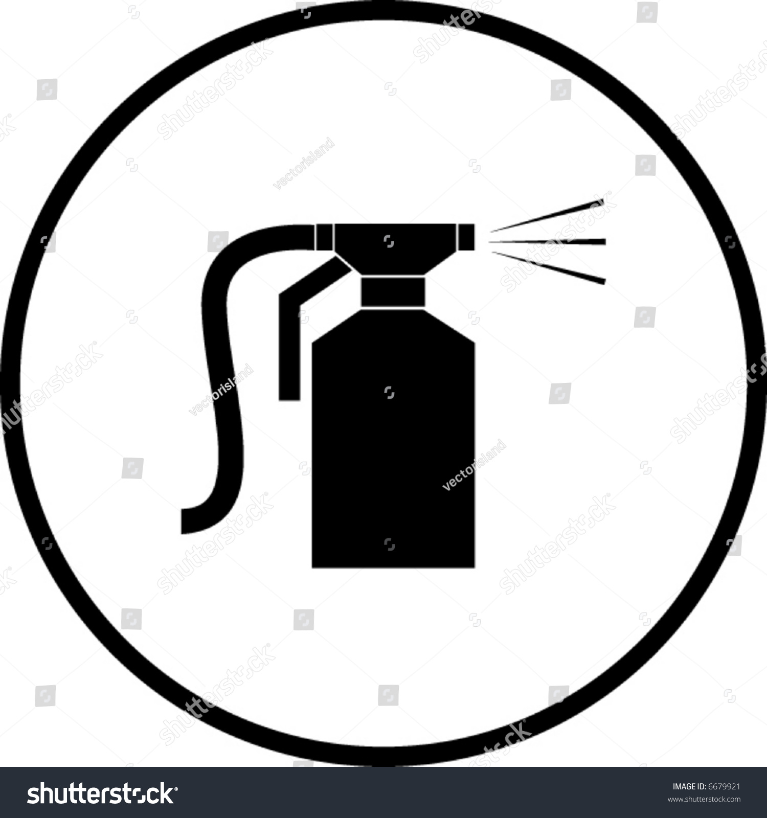 Paint Sprayer Symbol Stock Vector (Royalty Free) 6679921 | Shutterstock