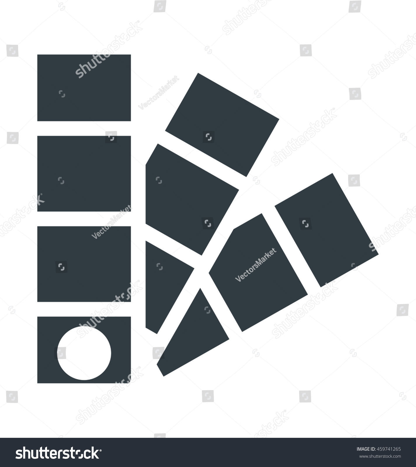 Paint Swatch Vector Icon Stock Vector (Royalty Free) 459741265