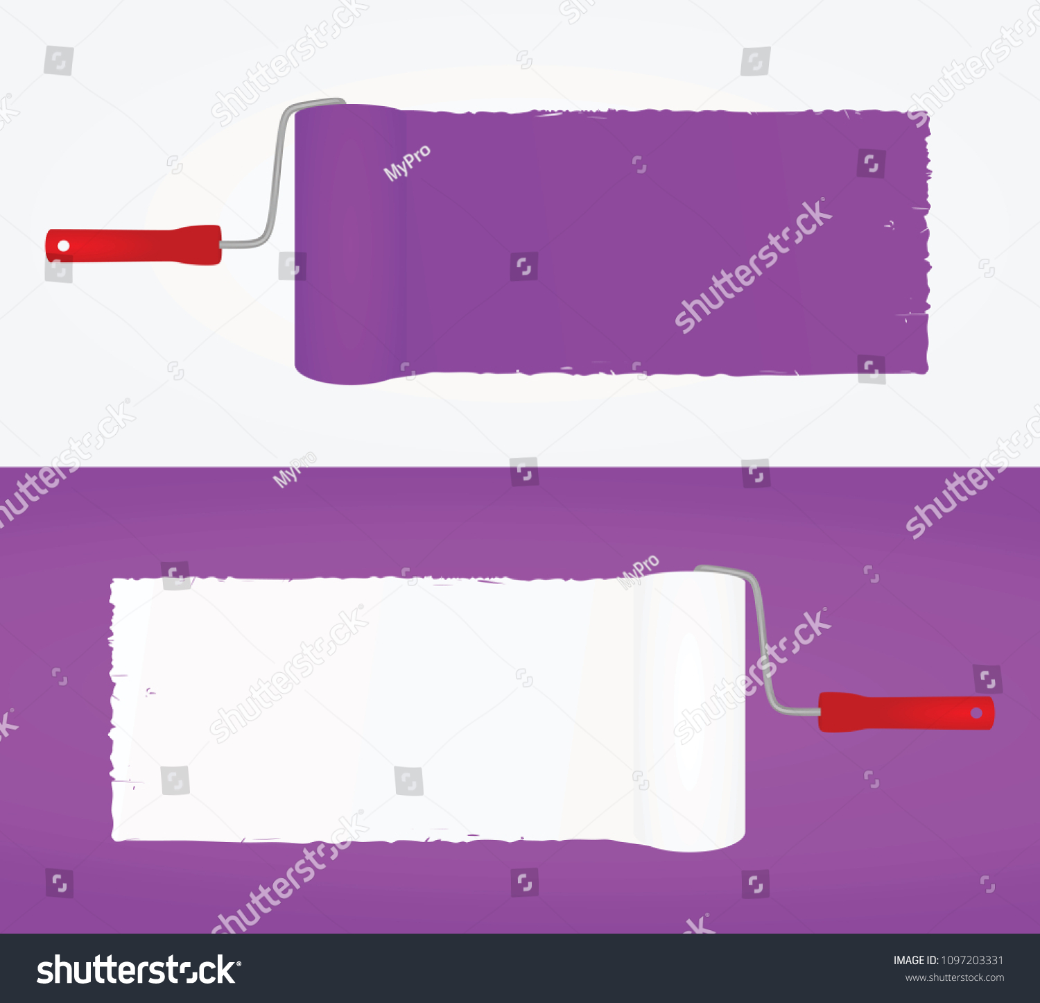 Paint Trail Vector Illustration Stock Vector (Royalty Free) 1097203331 ...