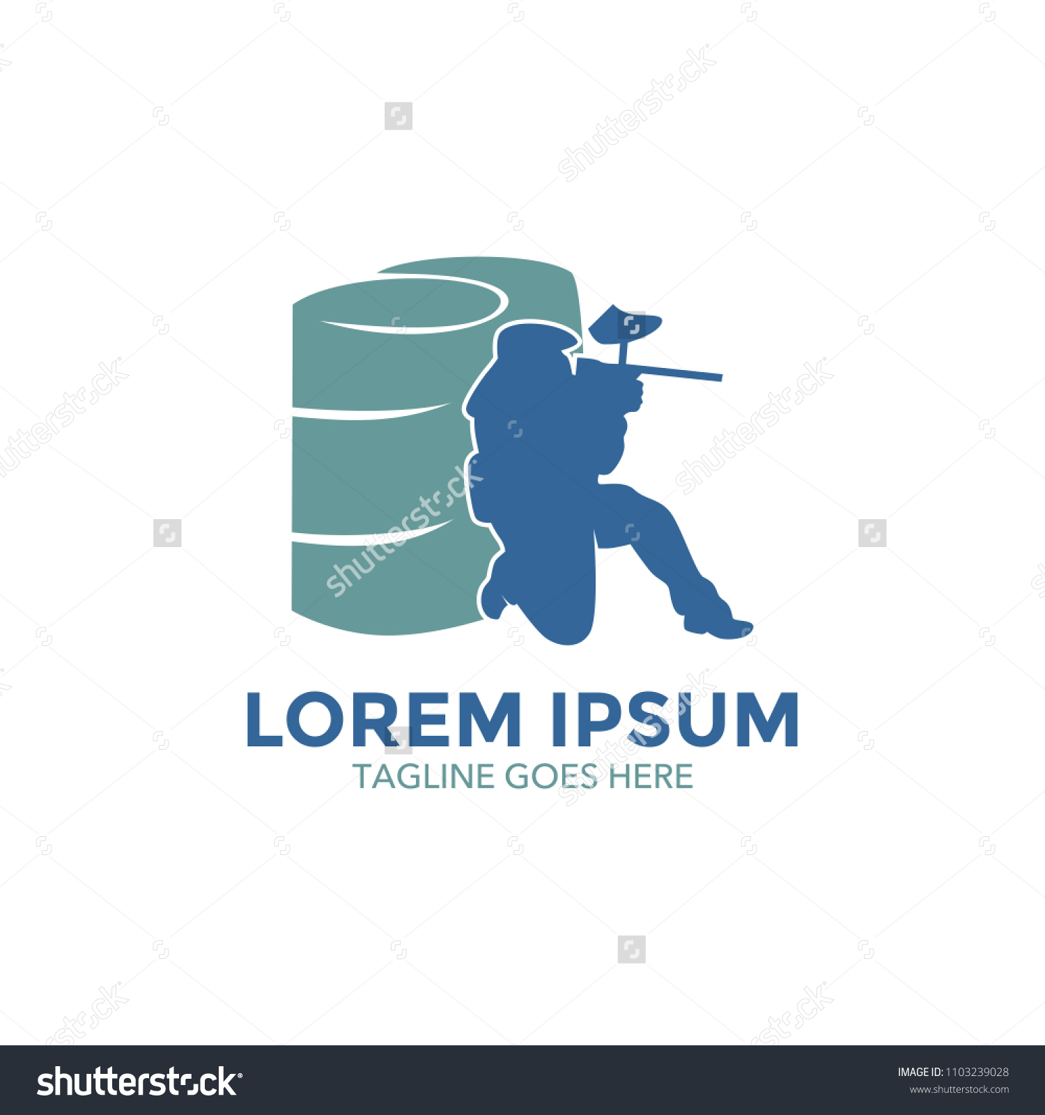 Paintball Logo Vector Illustration Stock Vector (Royalty Free ...