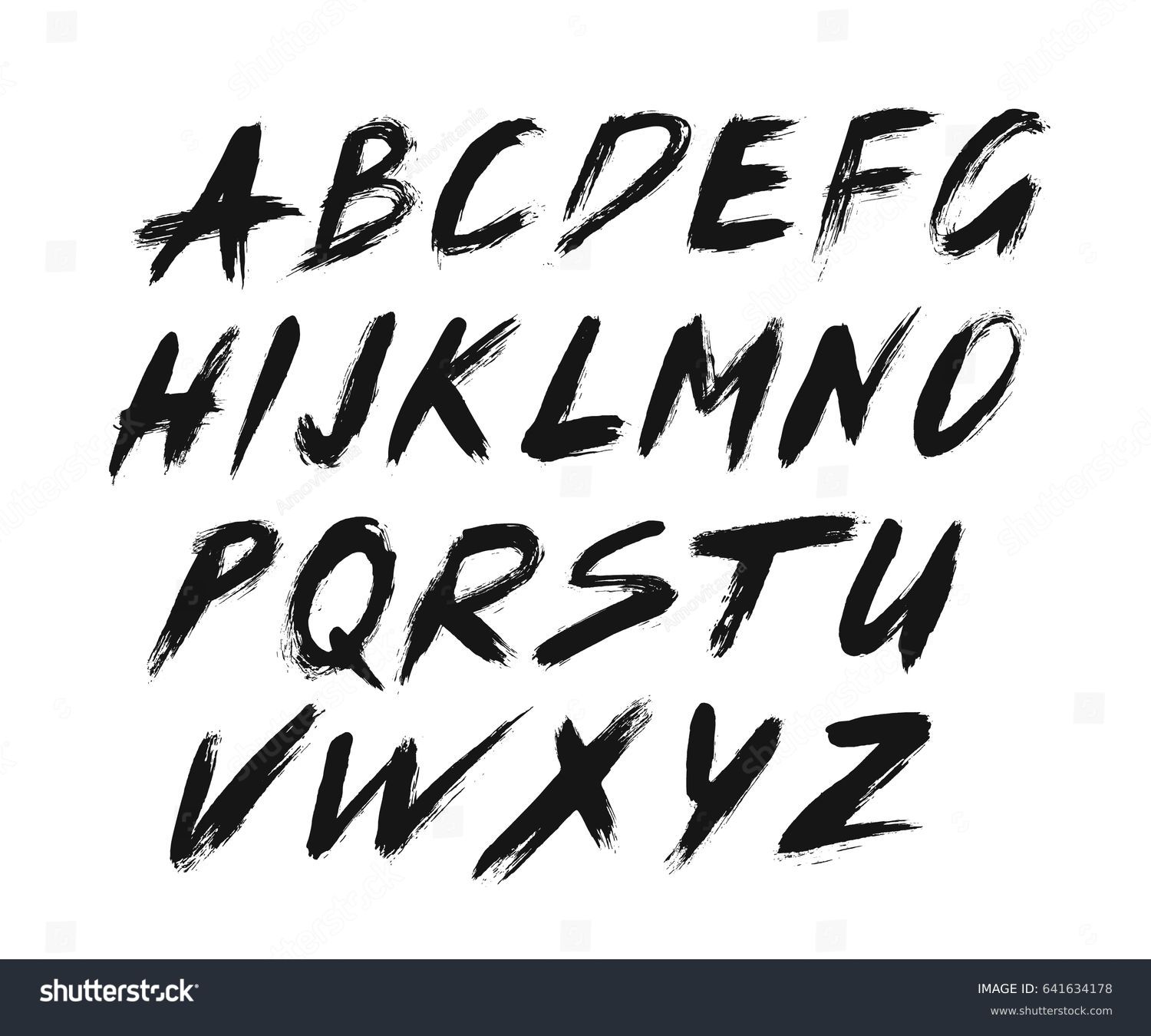 135,759 Paint brush font Images, Stock Photos & Vectors | Shutterstock
