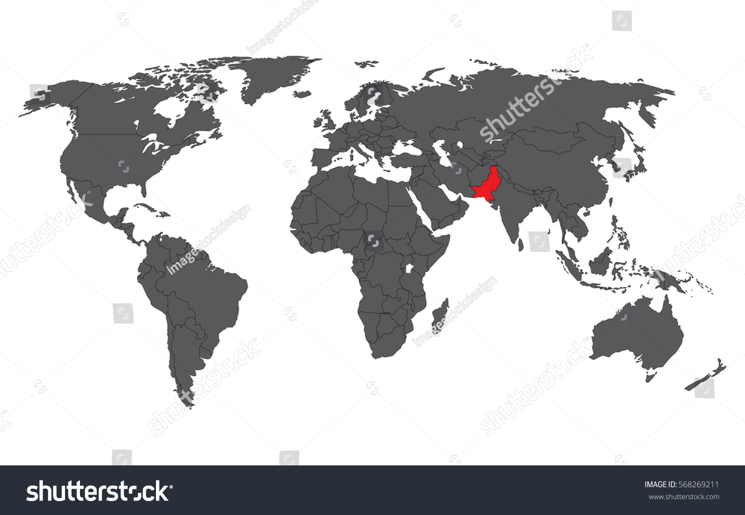 6,473 Pakistan world map Images, Stock Photos & Vectors | Shutterstock