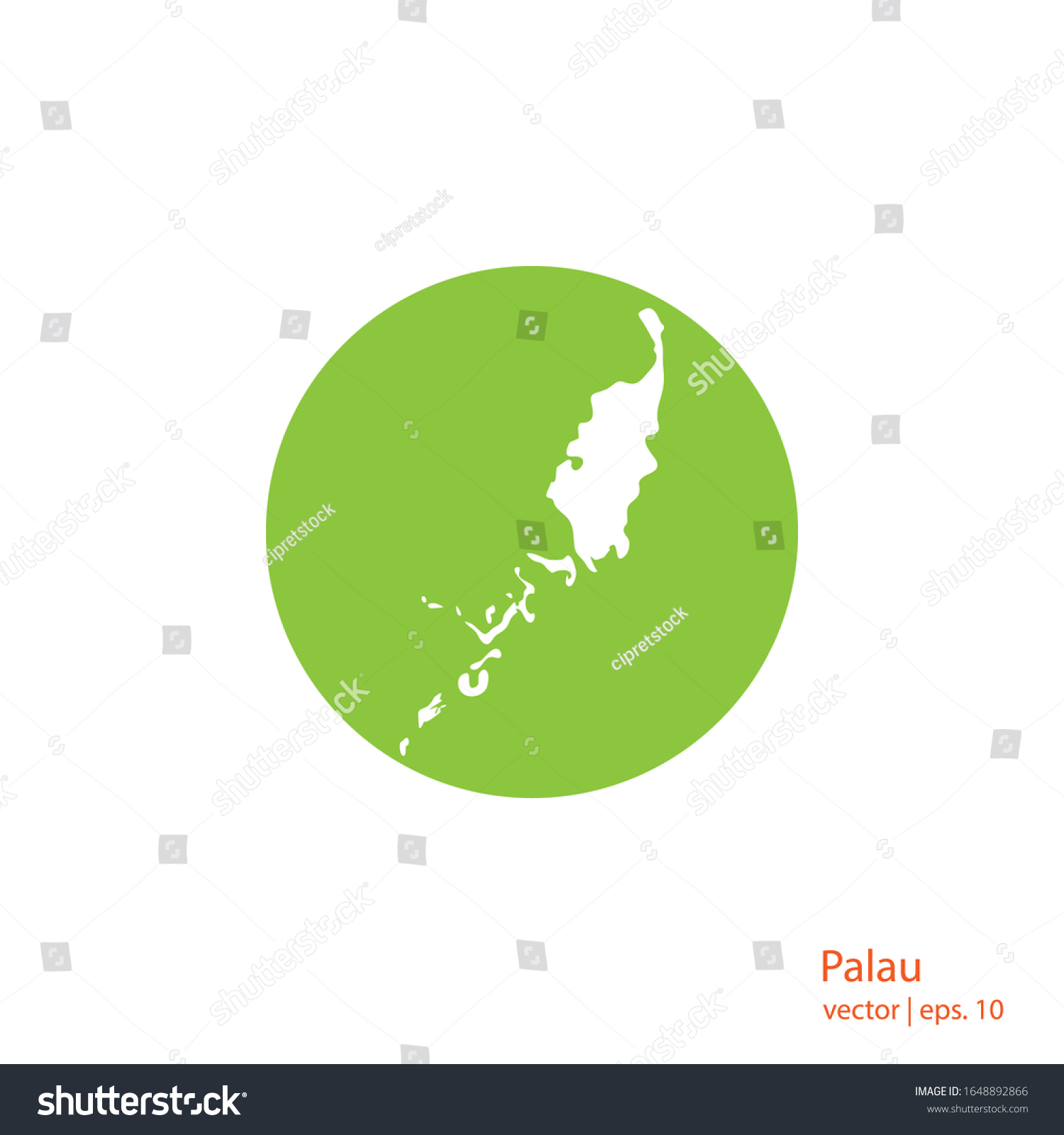 Palau Maps Logo Design Vector Template Stock Vector (Royalty Free ...