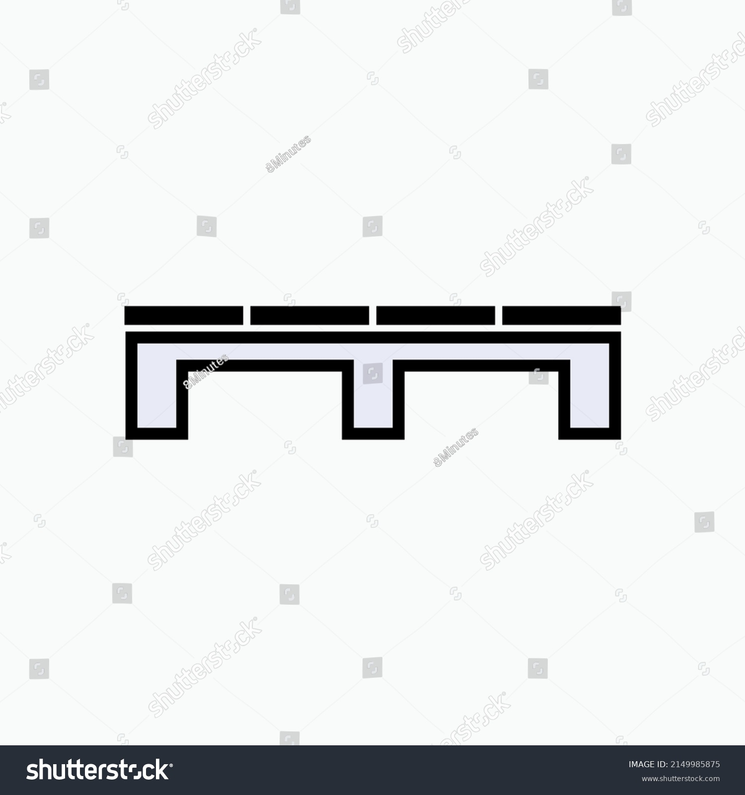 Pallet Icon Warehouse Package Element Symbol Stock Vector (Royalty Free ...