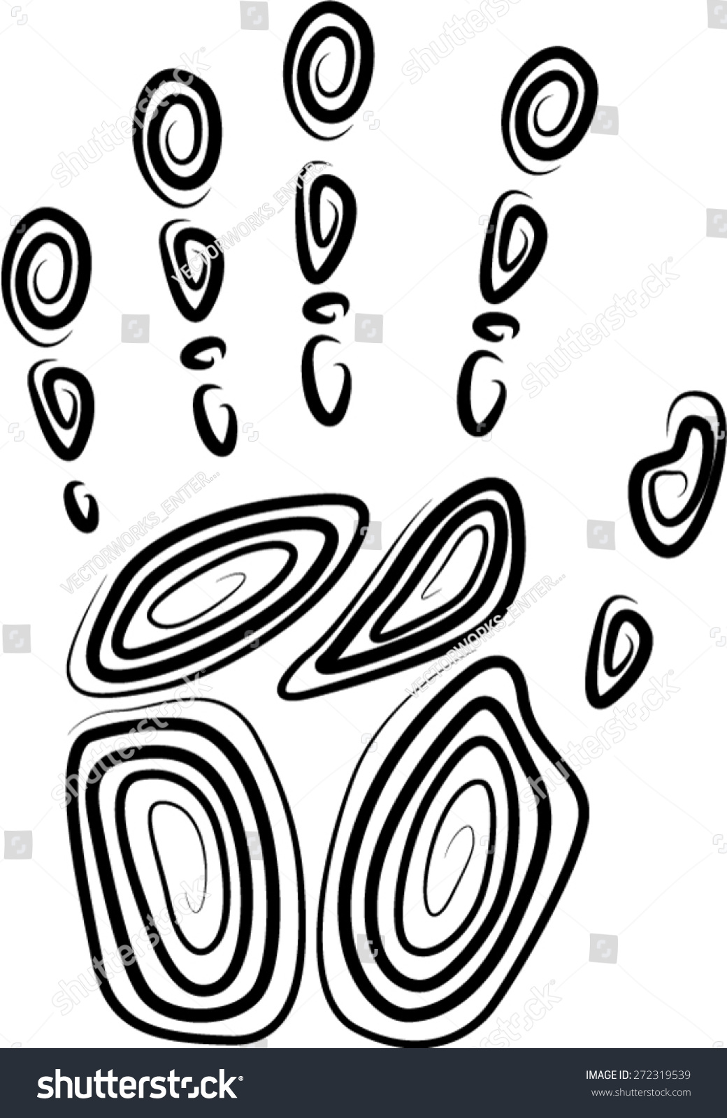 Palm Print Vector Stock Vector (Royalty Free) 272319539 | Shutterstock