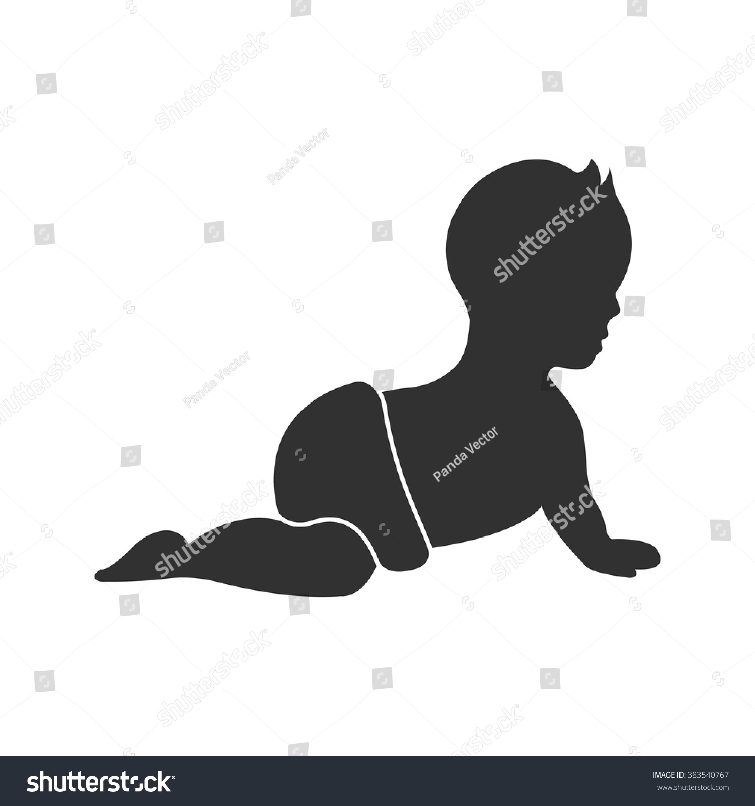 Pampers Icon Stock Vector (Royalty Free) 383540767