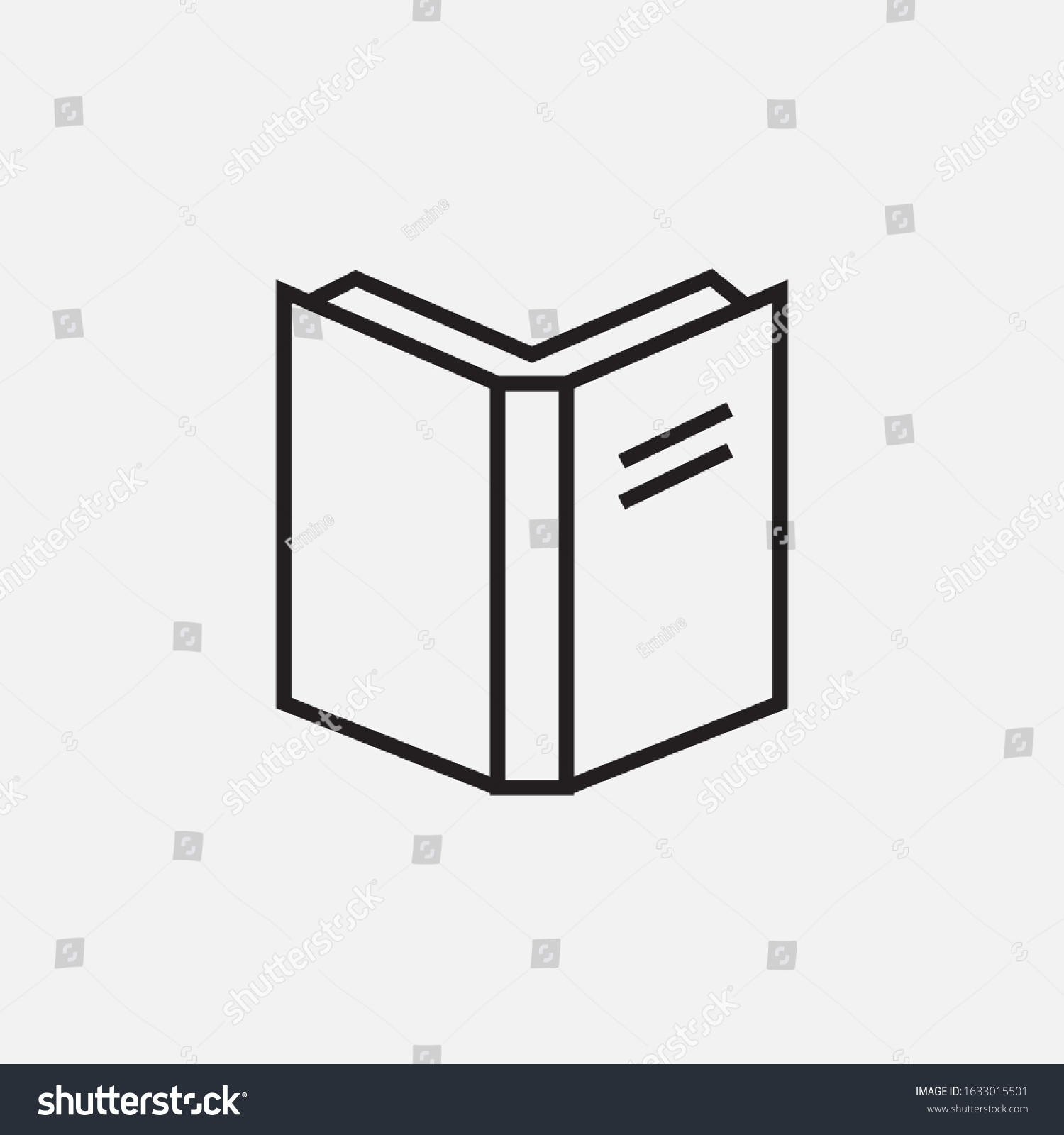 Pamphlet Vector Icon Flat Catalogue Vector Stock Vector (Royalty Free ...