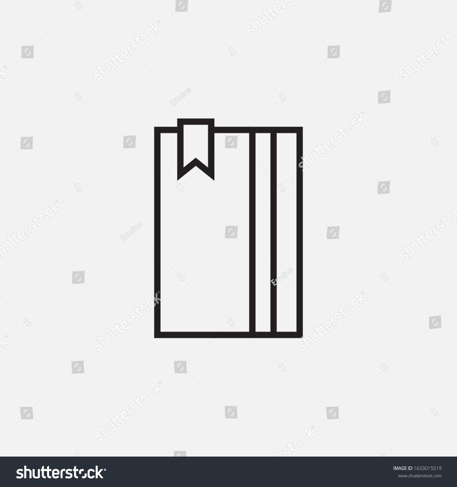 Pamphlet Vector Icon Flat Catalogue Vector Stock Vector (Royalty Free ...