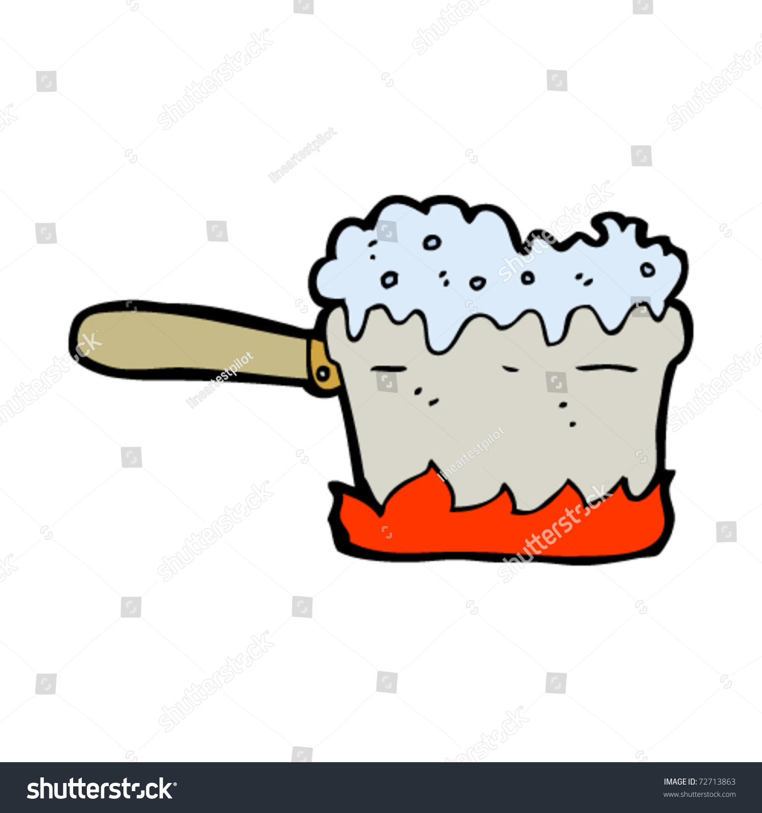 Pan Boiling Over Cartoon Stock Vector (Royalty Free) 72713863 ...