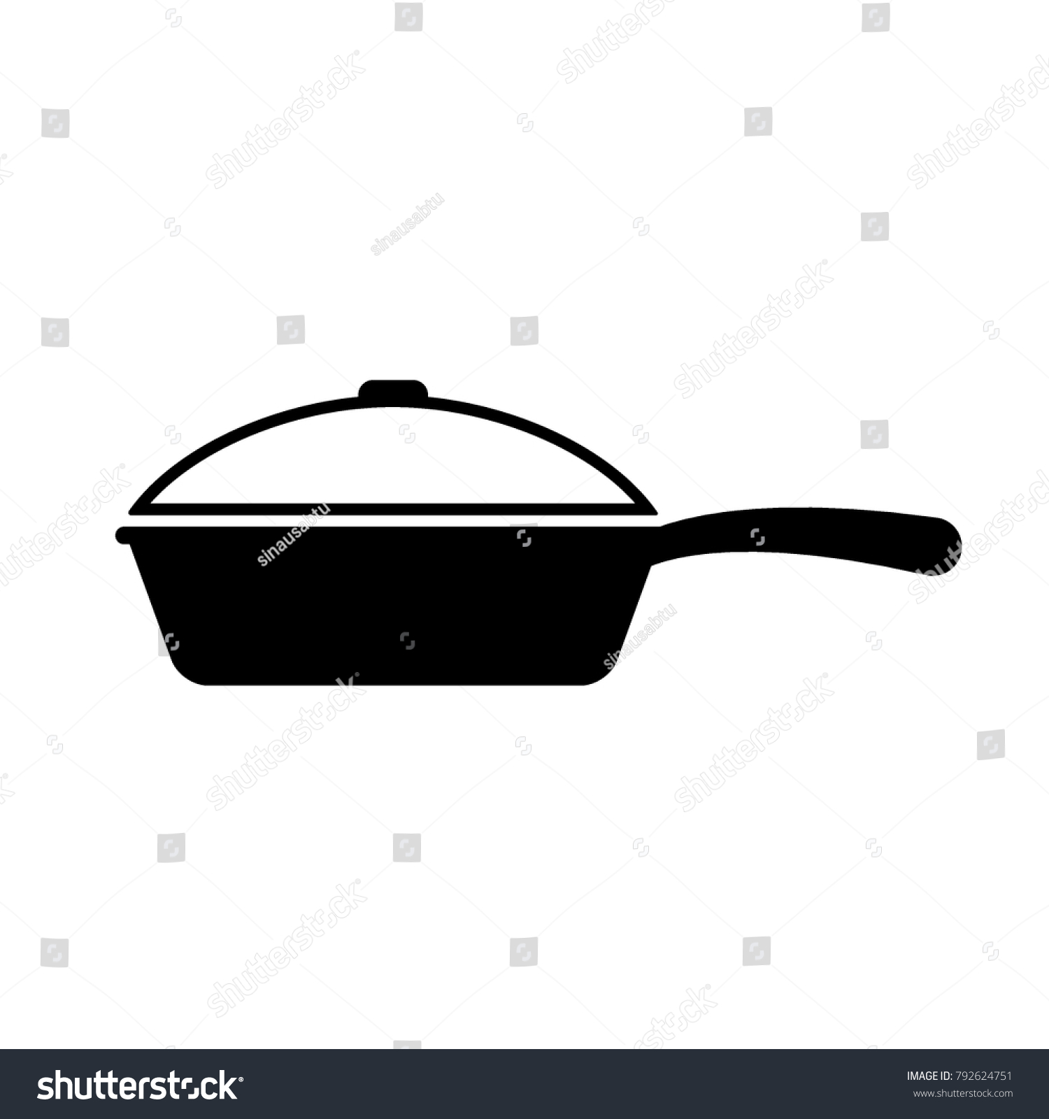 Pan Kitchen Tool Vector Illustration Stock Vector (Royalty Free ...
