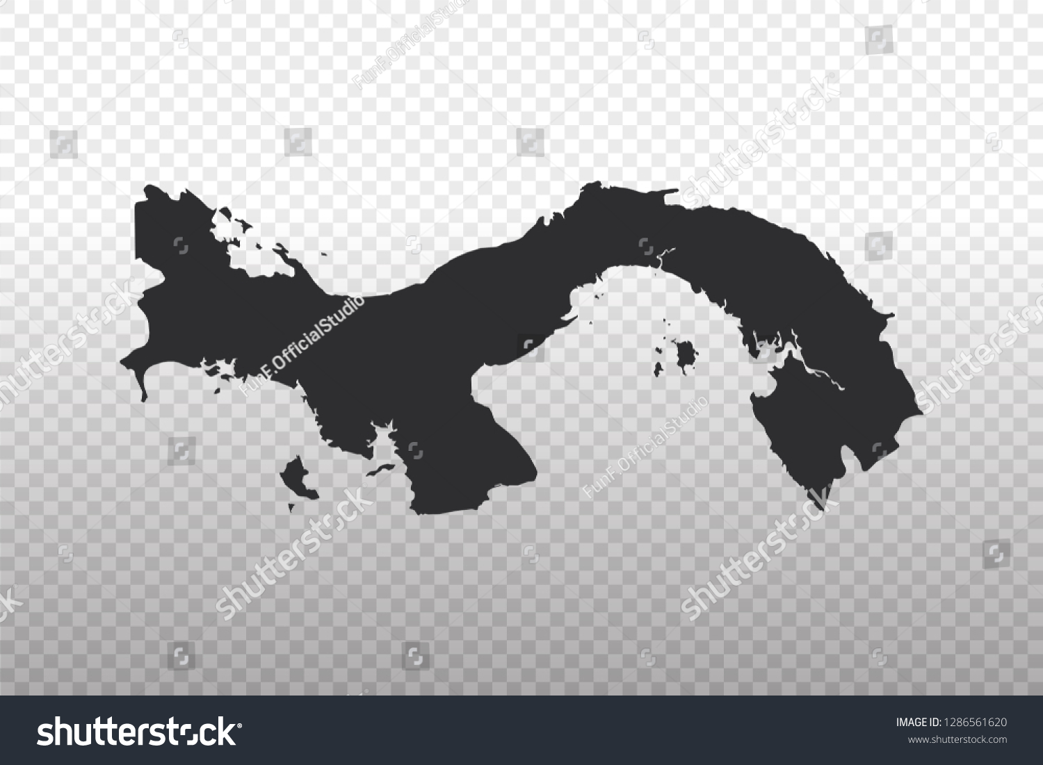 Panama Map World Map International Vector Stock Vector (Royalty Free ...
