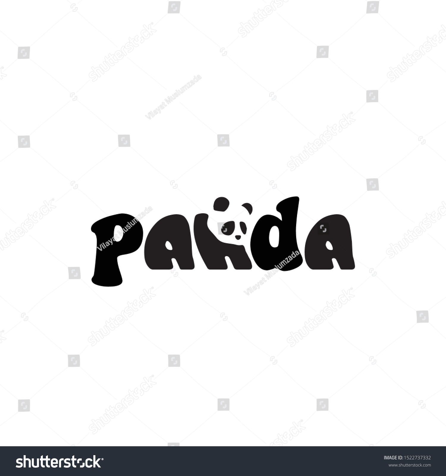 1,333 Panda font Images, Stock Photos & Vectors | Shutterstock