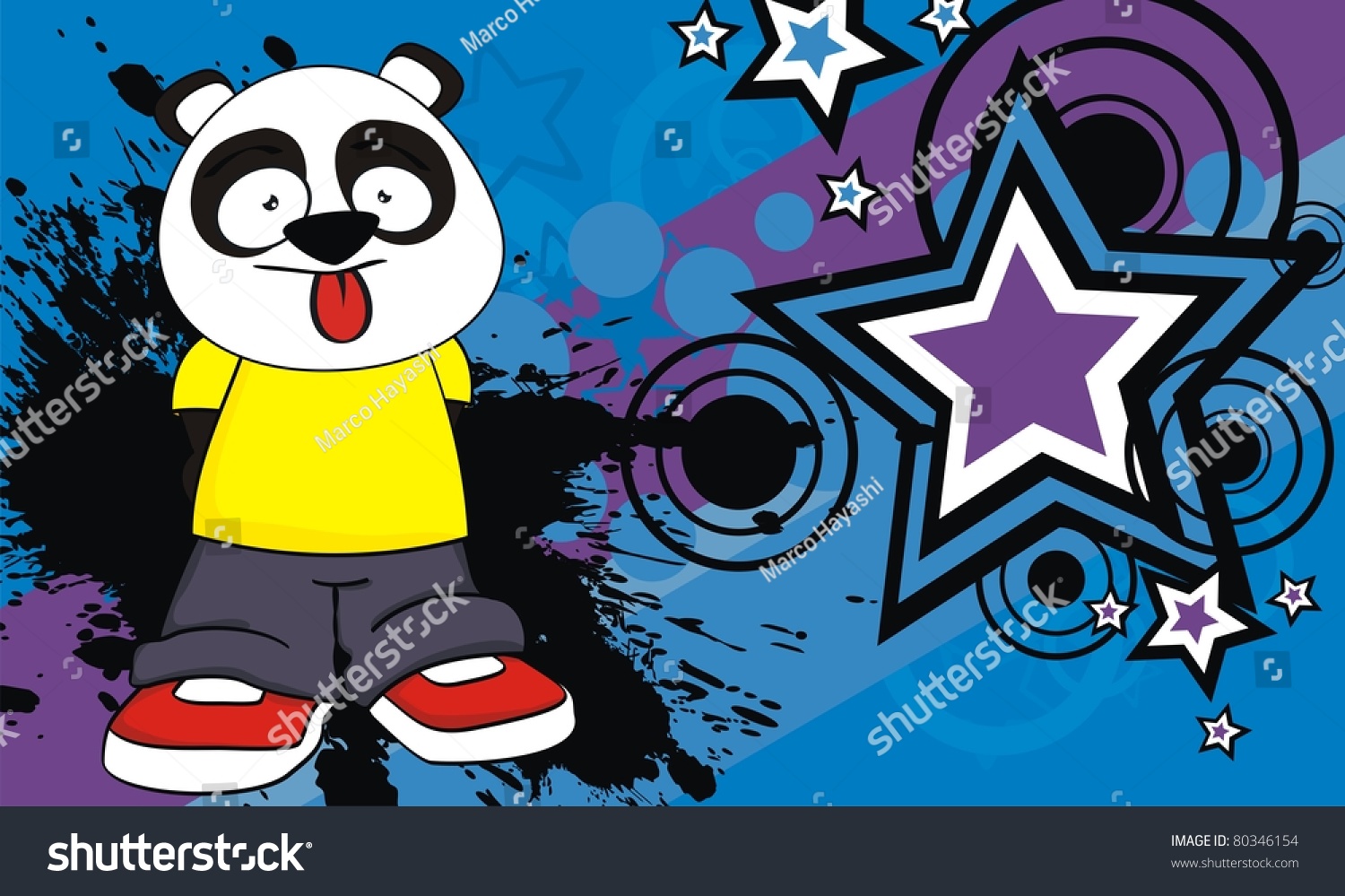 Panda Kid Cartoon Background Vector Format: Vector có sẵn (miễn phí bản ...