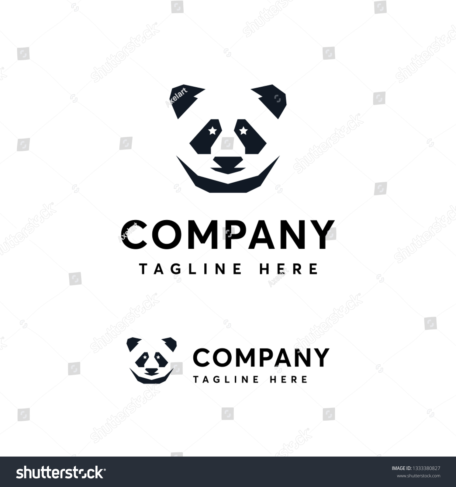 Panda Logo Template Stock Vector (Royalty Free) 1333380827 | Shutterstock