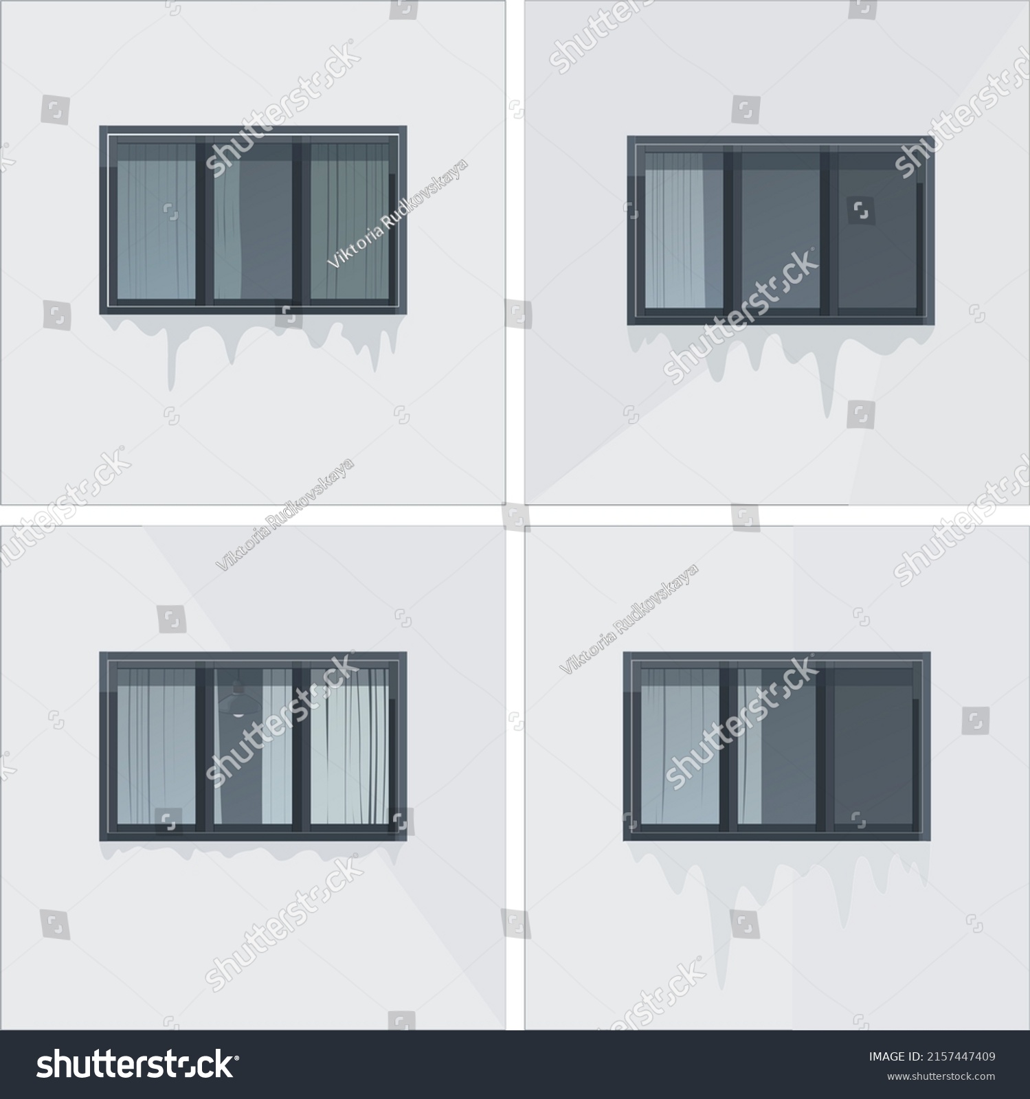 Panel House Block Typical Construction Eastern Stock Vector (Royalty ...