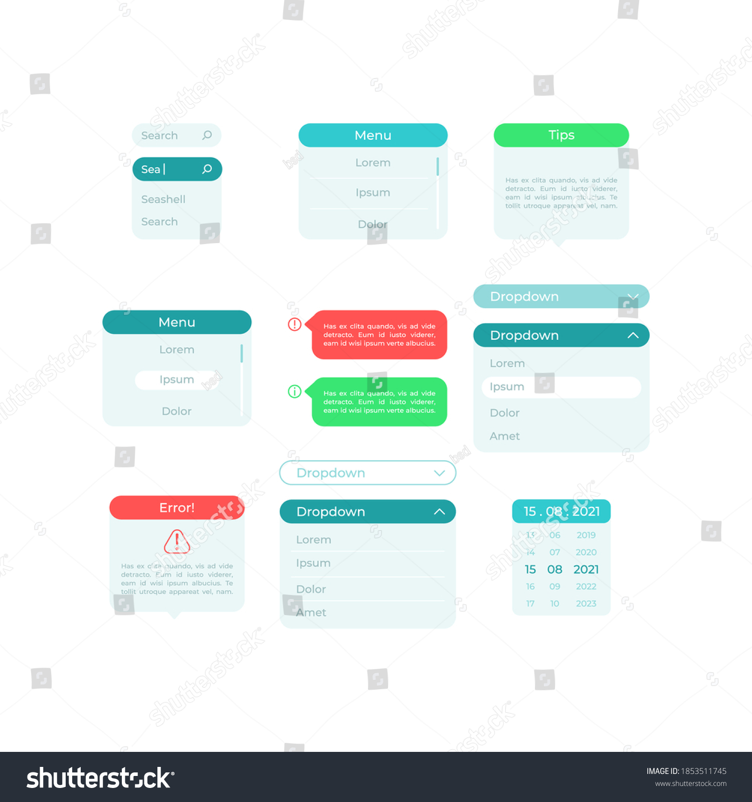 Panels Ui Elements Kit Search Fields Stock Vector (Royalty Free ... Panels Ui Elements Kit Search Fields Stock Vector (Royalty Free ...