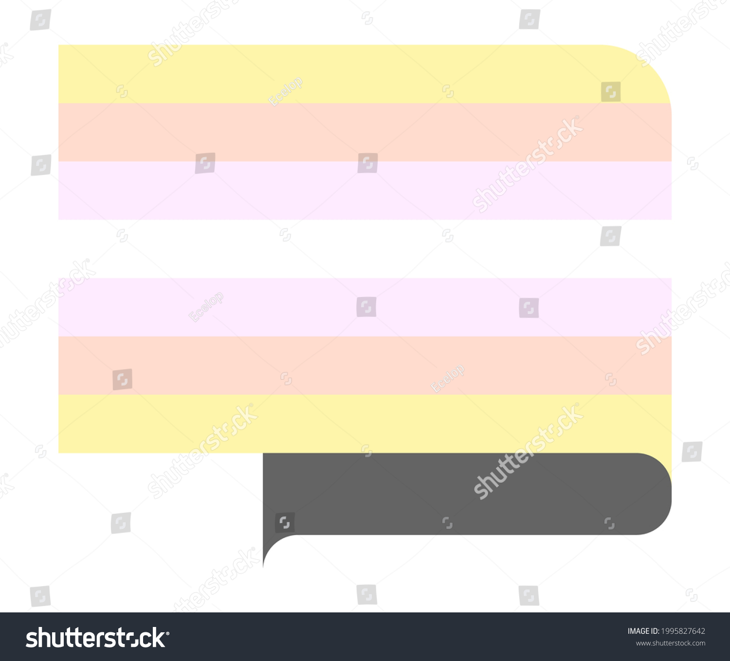 Pangender Pride Flags Vector Illustration Stock Vector (Royalty Free ...