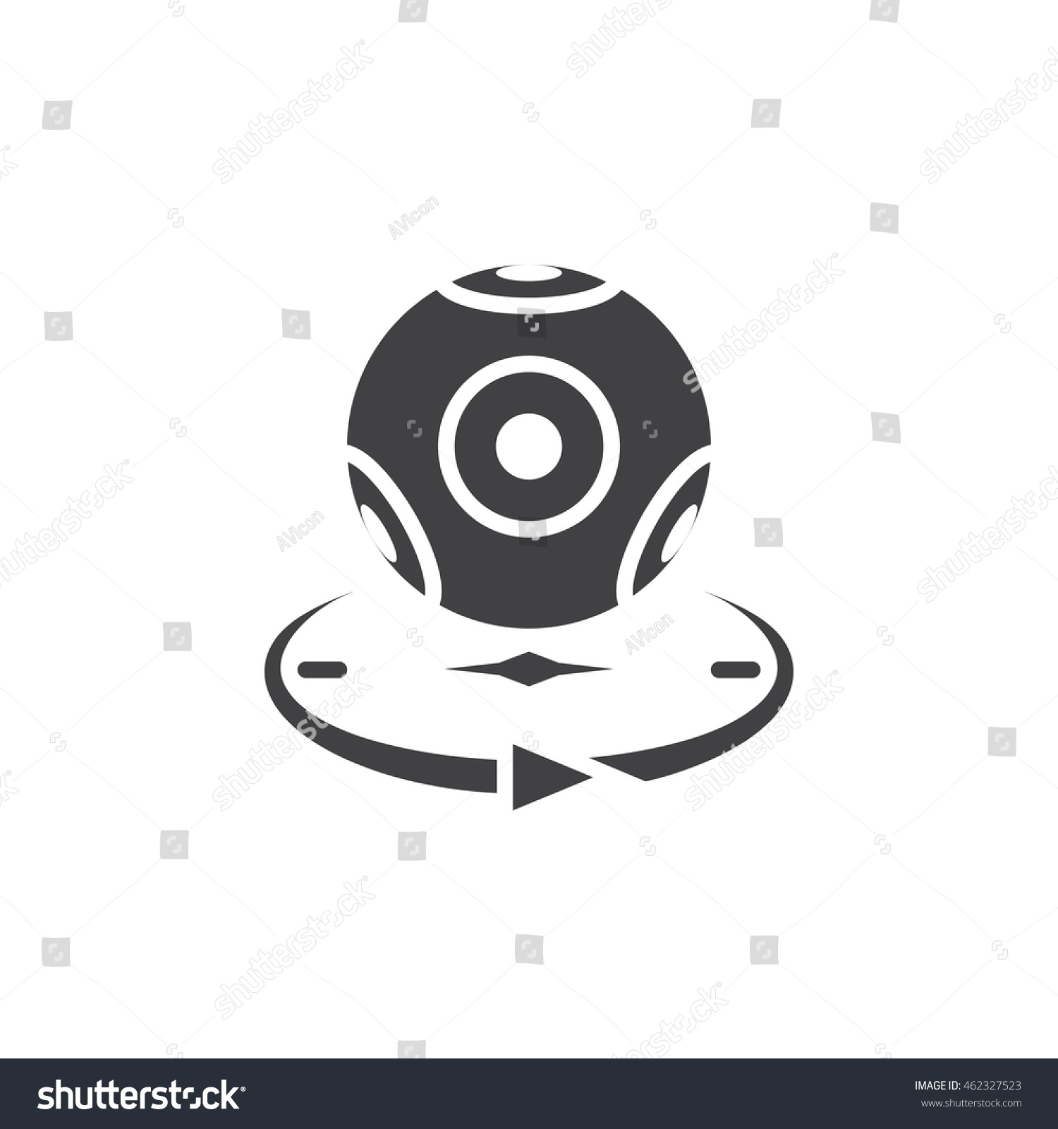 Panoramic Video Camera Icon Vector Stock Vector 462327523 - Shutterstock