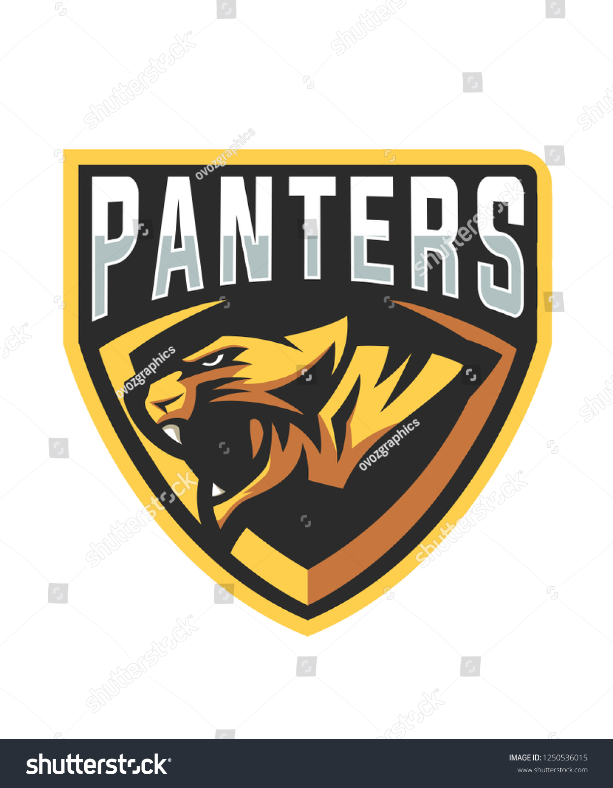 Panters E Sport Logo Stock Vector (Royalty Free) 1250536015
