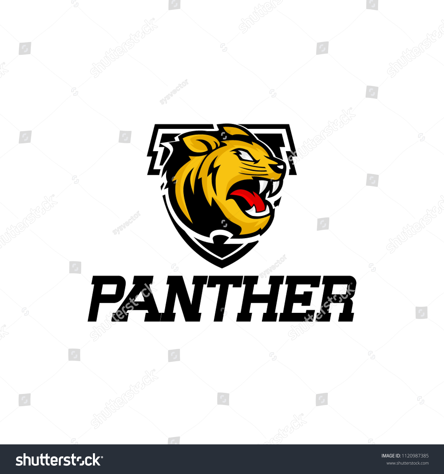 Panther Sport Vector Logo Concept Stock Vector (Royalty Free ...