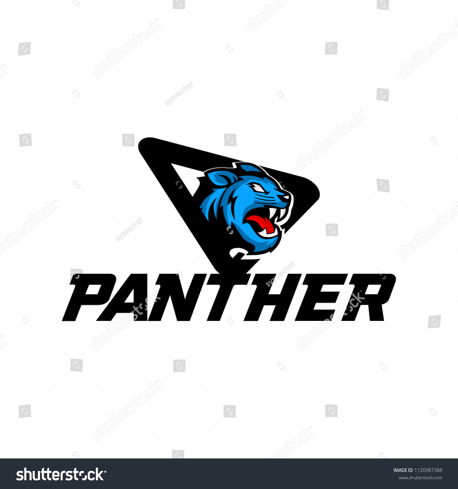 Panther Sport Vector Logo Concept Stock Vector (Royalty Free ...