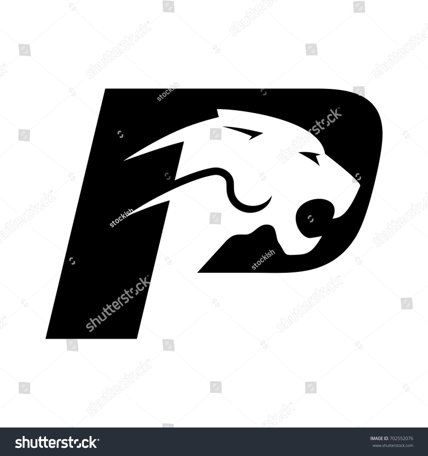 logo del vector pantero.: vector de stock (libre de regalías) 702552076