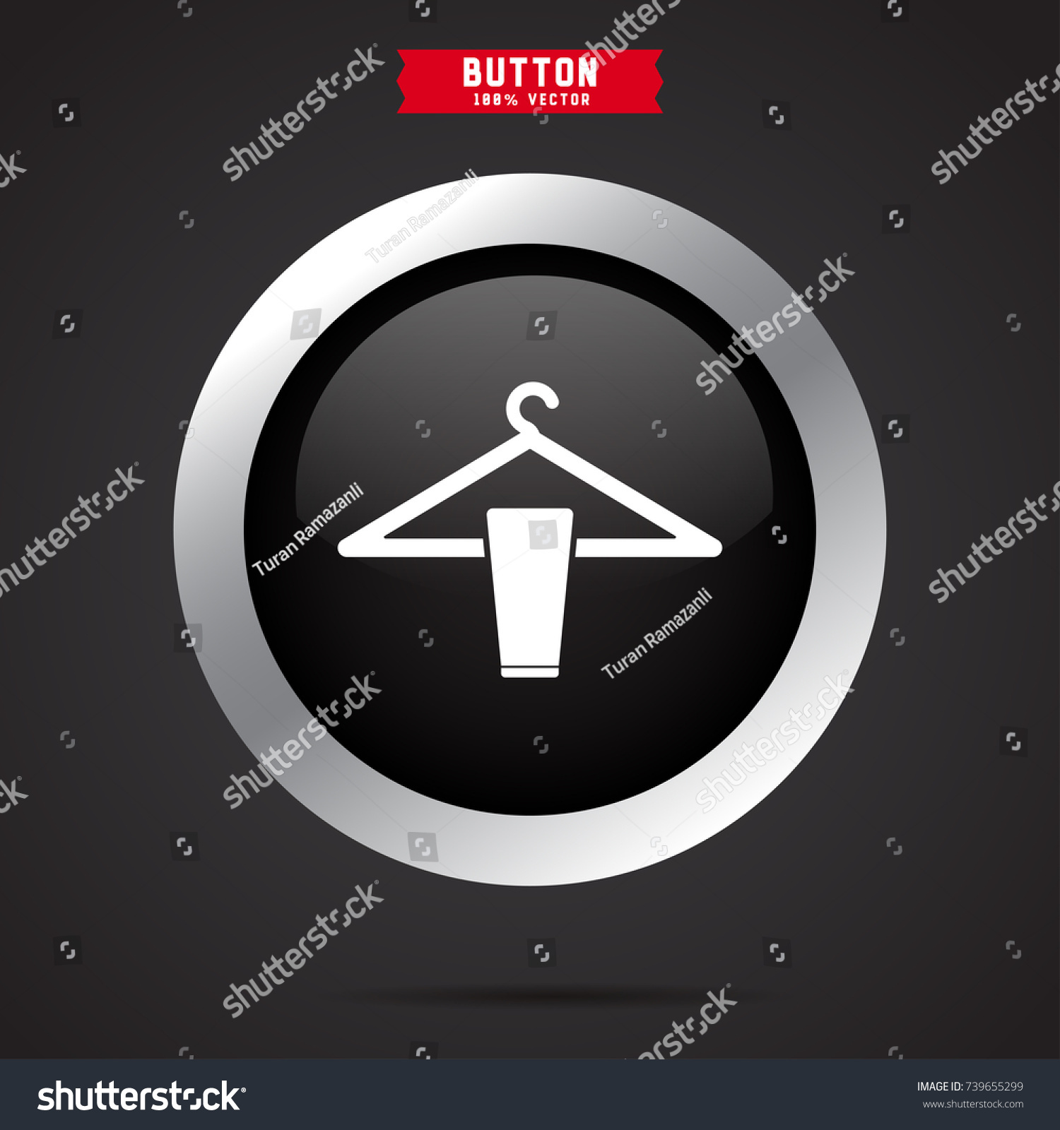 Pants Icon Hanged Hanger Stock Vector (Royalty Free) 739655299 ...