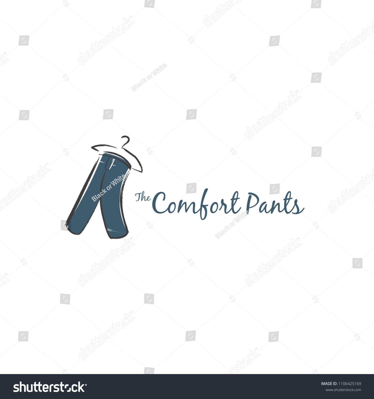 Pants Logo Design: vector de stock (libre de regalías) 1106425169 ...