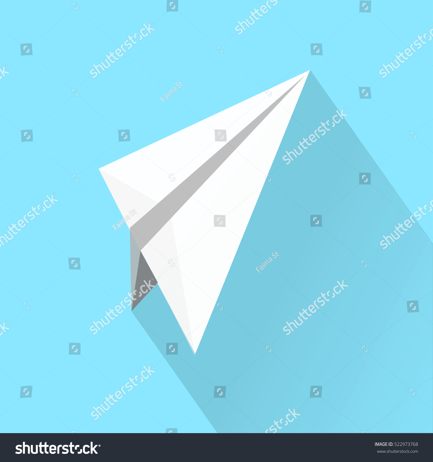 Paper Airplane Graphic Stock Vector (Royalty Free) 522973768