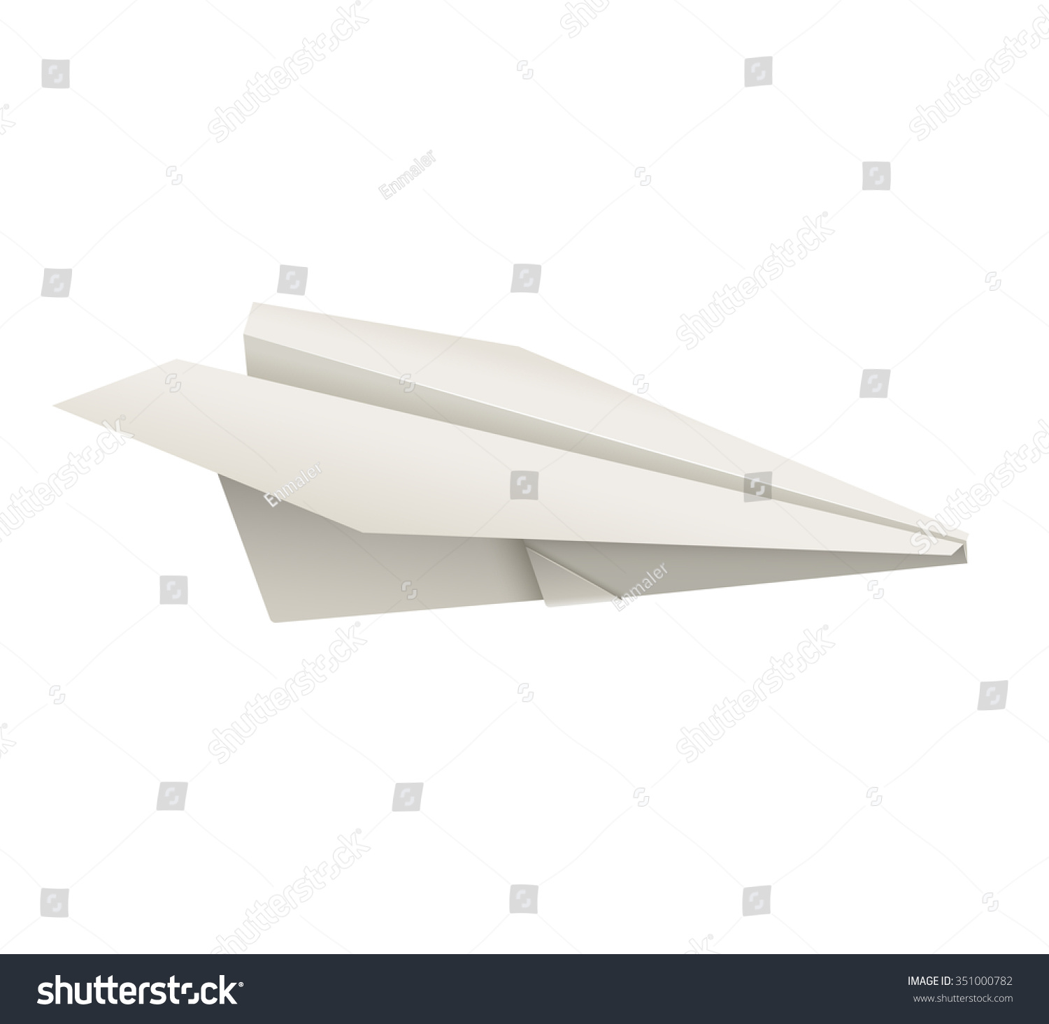 Paper Airplane Side View