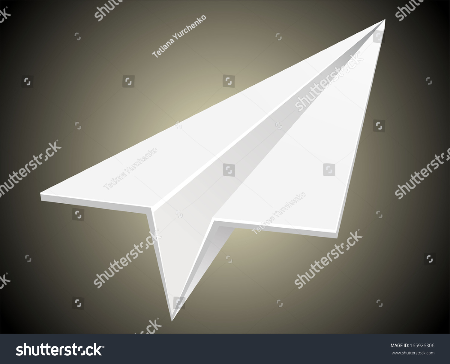 Paper Airplane Vector Stock Vector (Royalty Free) 165926306 | Shutterstock