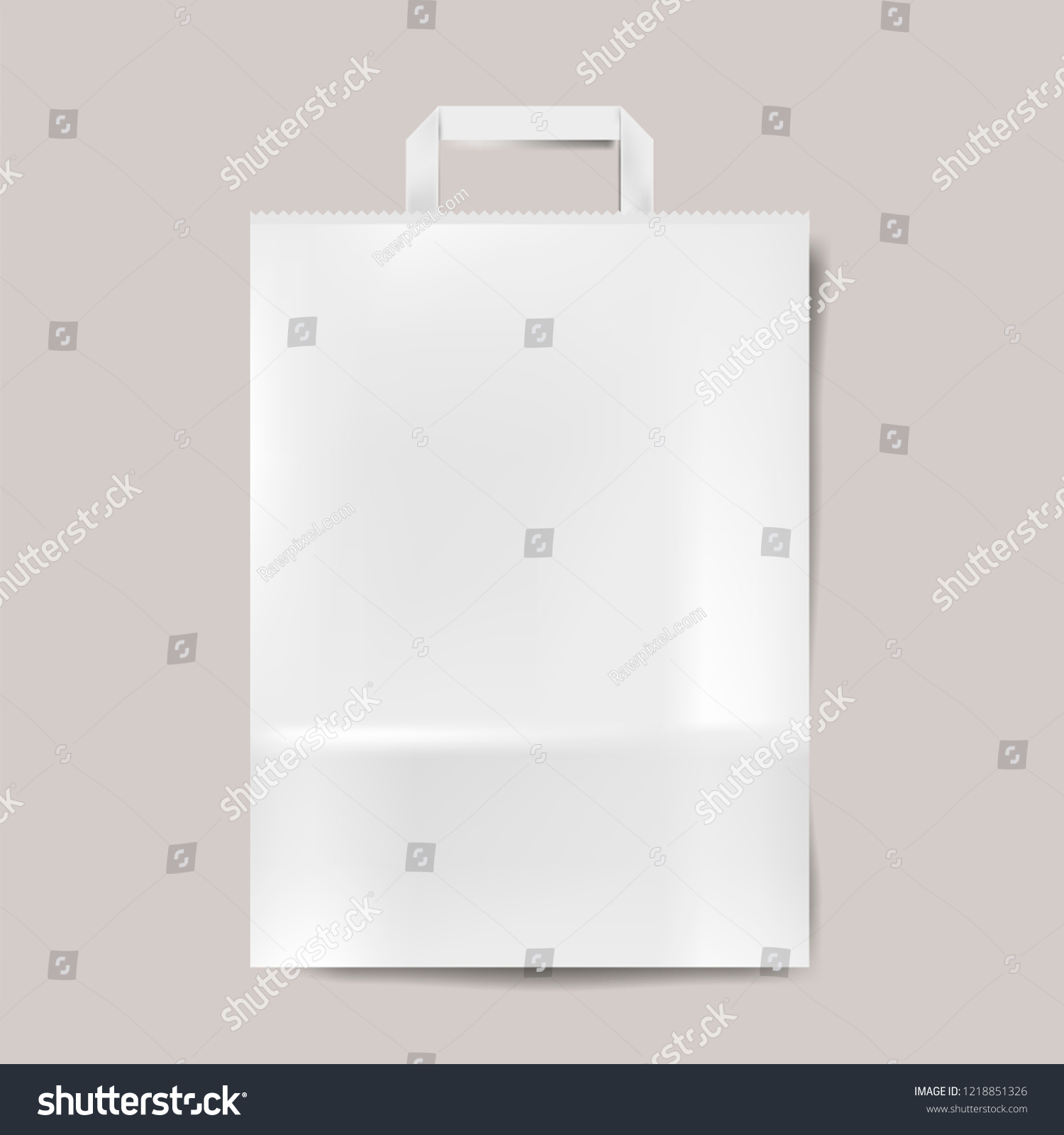 Paper Bag Mockup Isolated Vector: เวกเตอร์สต็อก (ปลอดค่าลิขสิทธิ์ ...