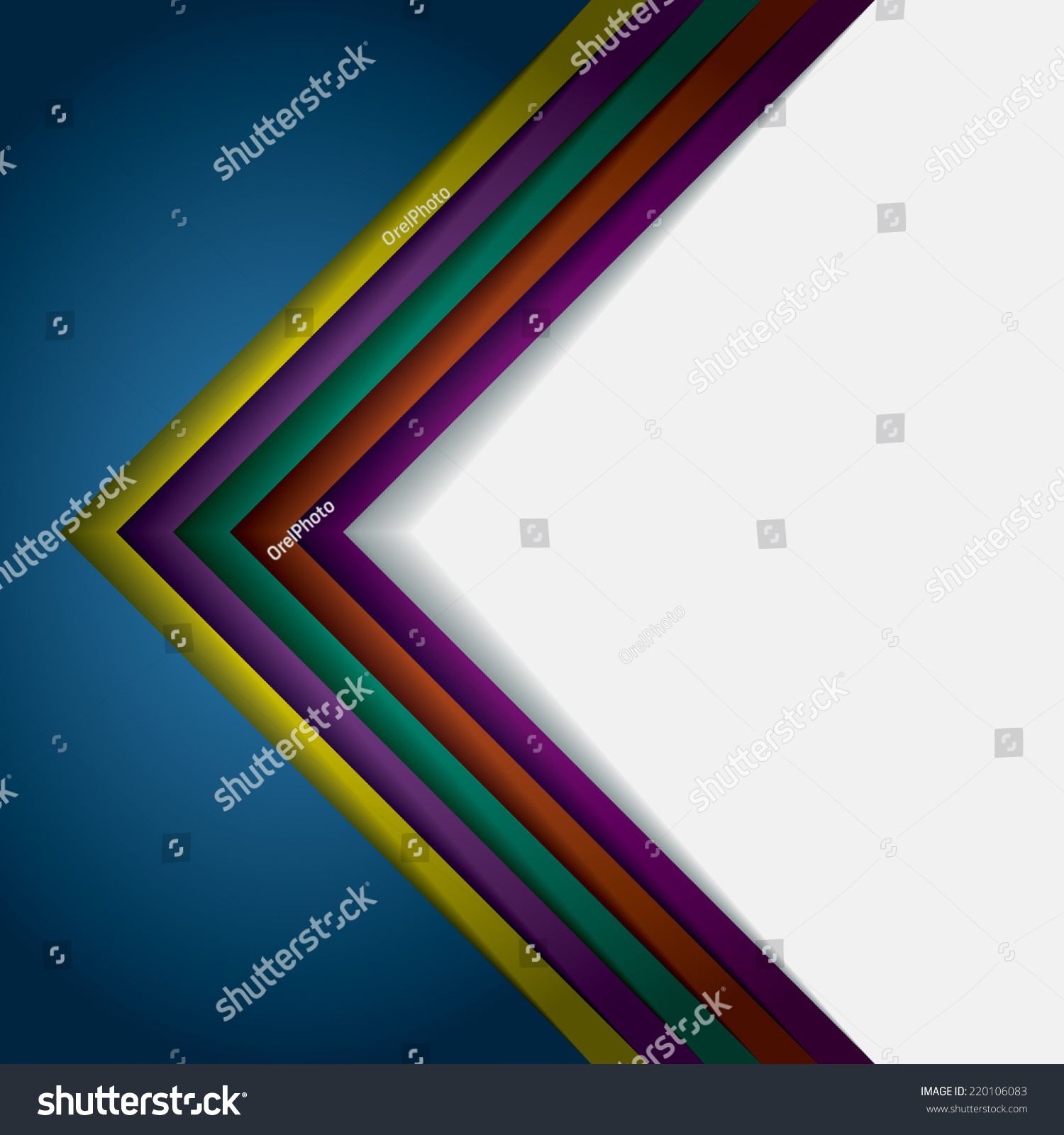 Paper Bookmarks Infographic Design Elements Vector Stock Vector ...