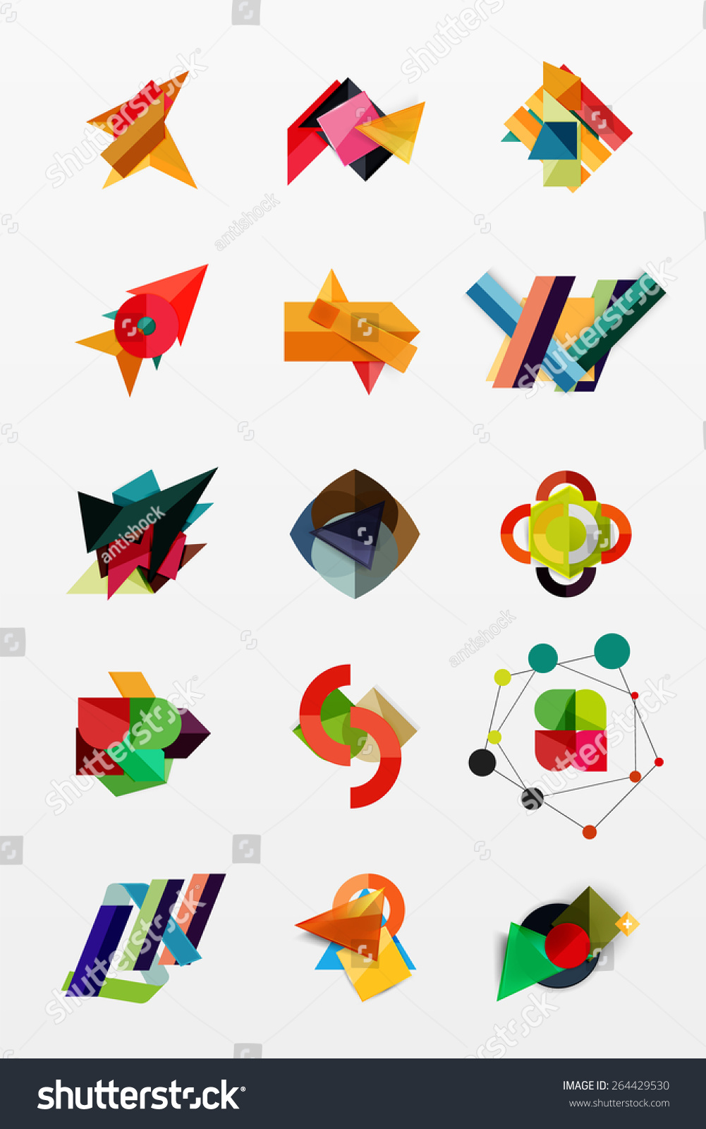 Paper Graphics Infographic Web Layouts Sample Stock Vector (Royalty ...