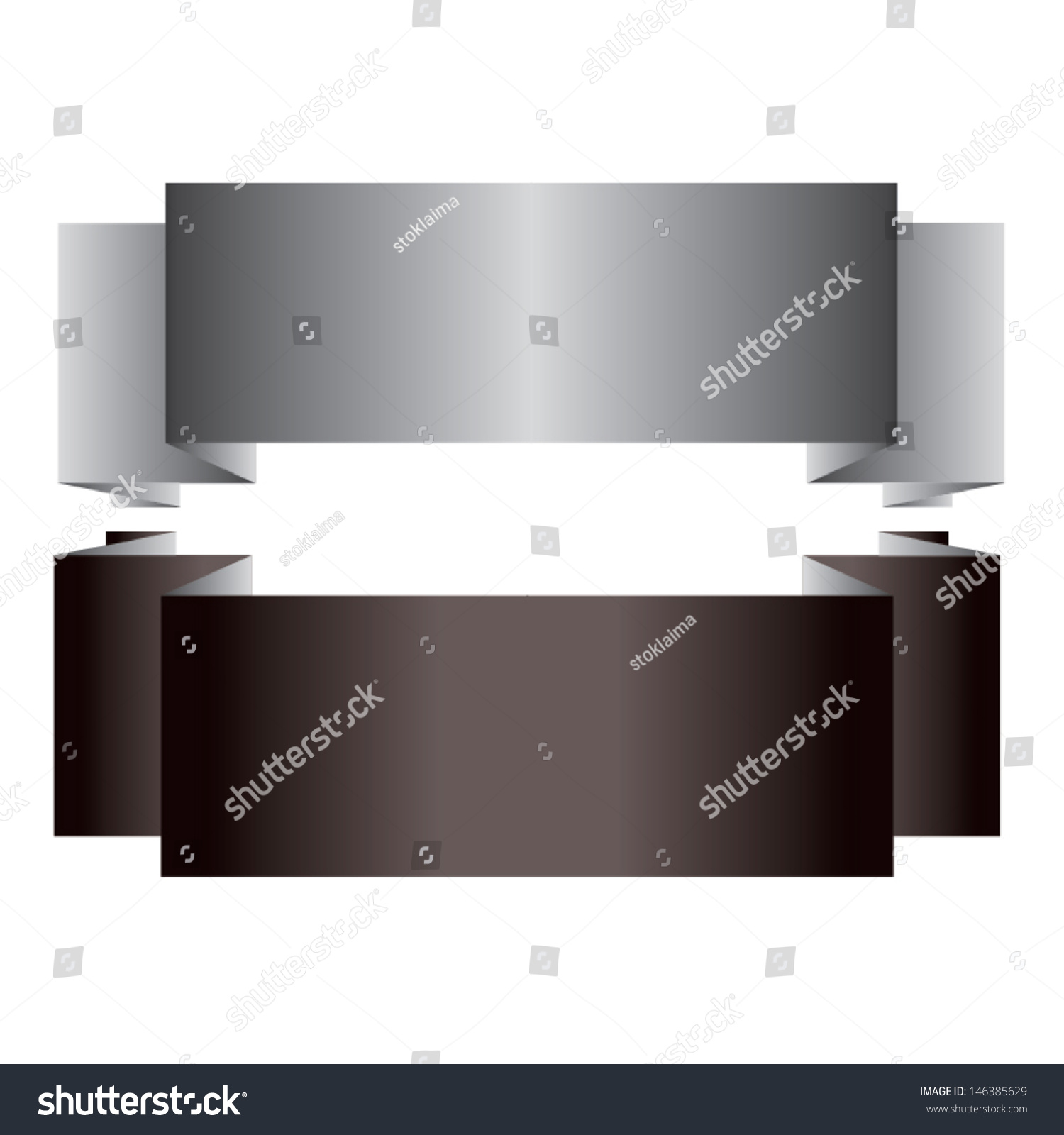 Paper Label Template Illustration Stock Vector (Royalty Free) 146385629 ...