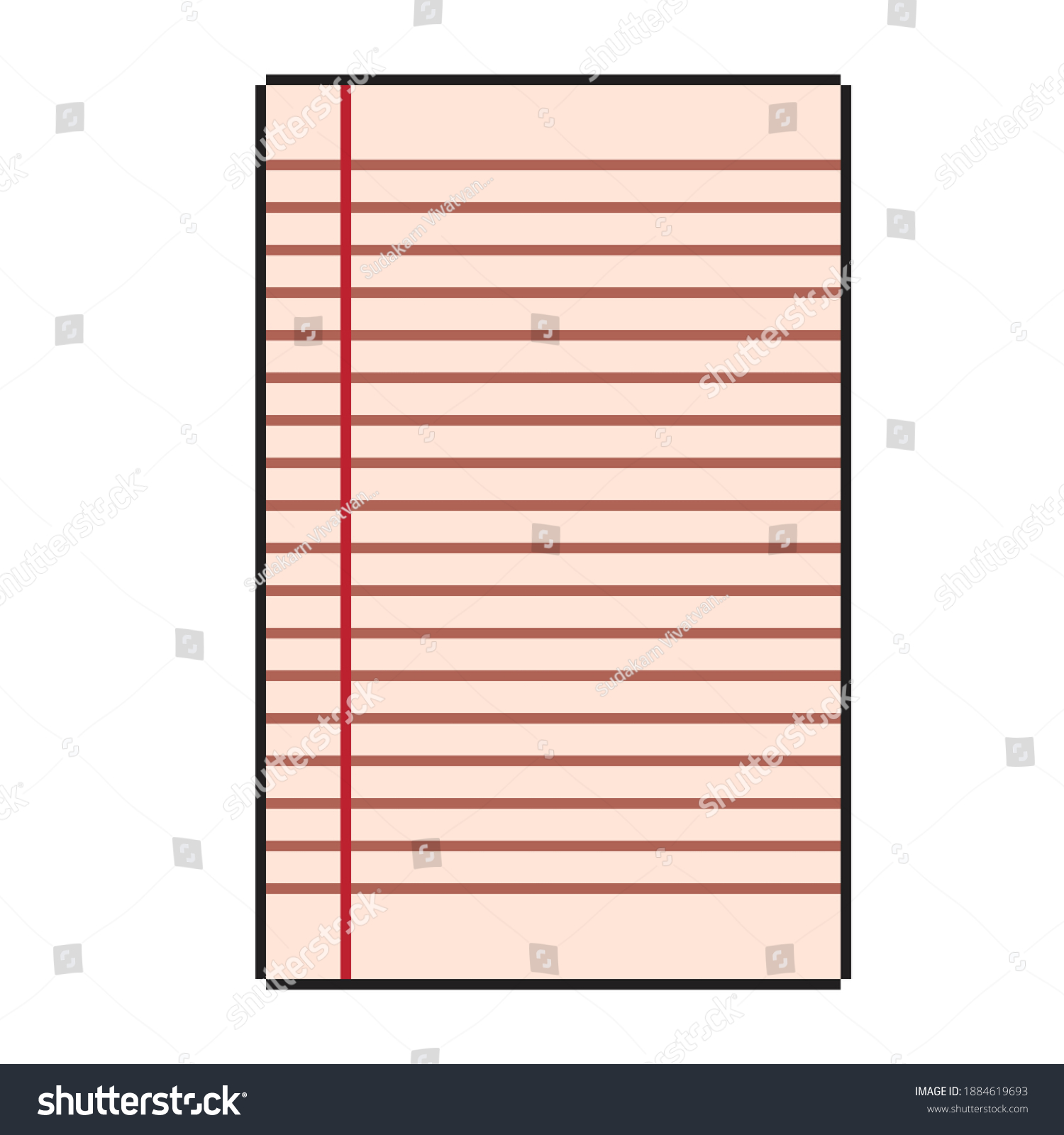 Paper Pixel Art Vector Illustration Stock Vector (Royalty Free) 1884619693