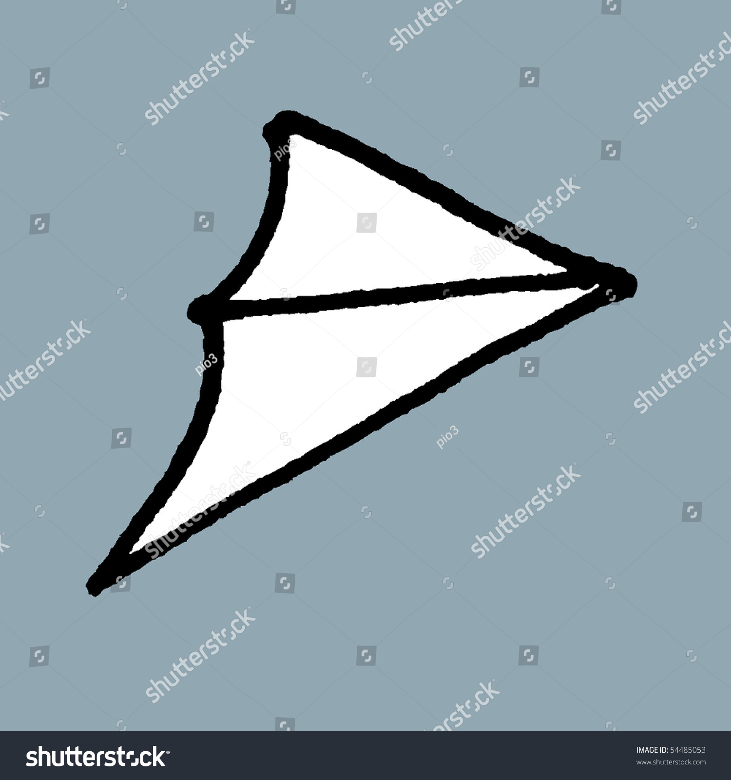 Paper Plane Sketch Vector Stock Vector (Royalty Free) 54485053 ...
