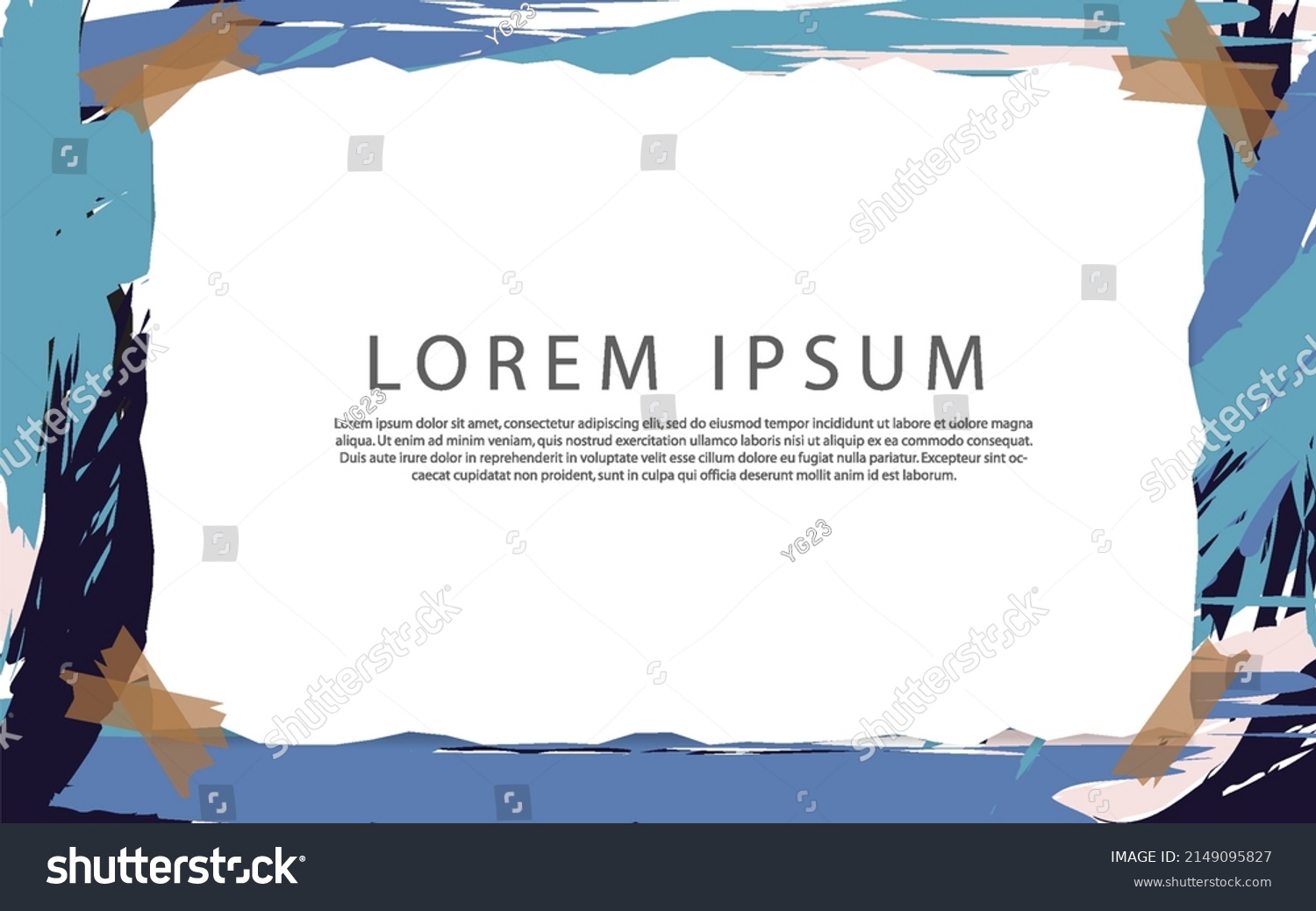 Paper Ripped Frame White Text Space Stock Vector (Royalty Free ...
