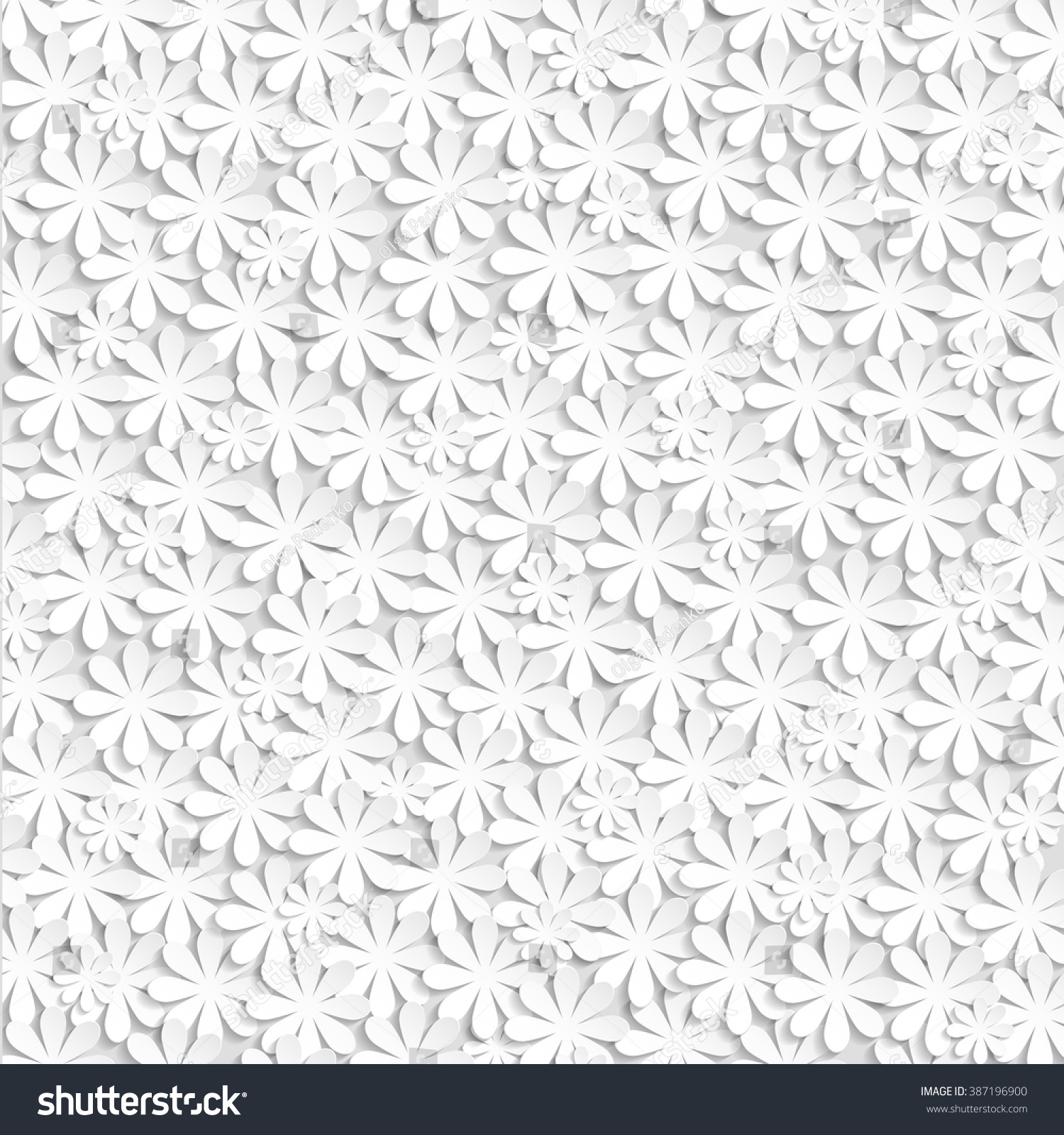 Paper Texture Floral Background Stock Vector (Royalty Free) 387196900 ...