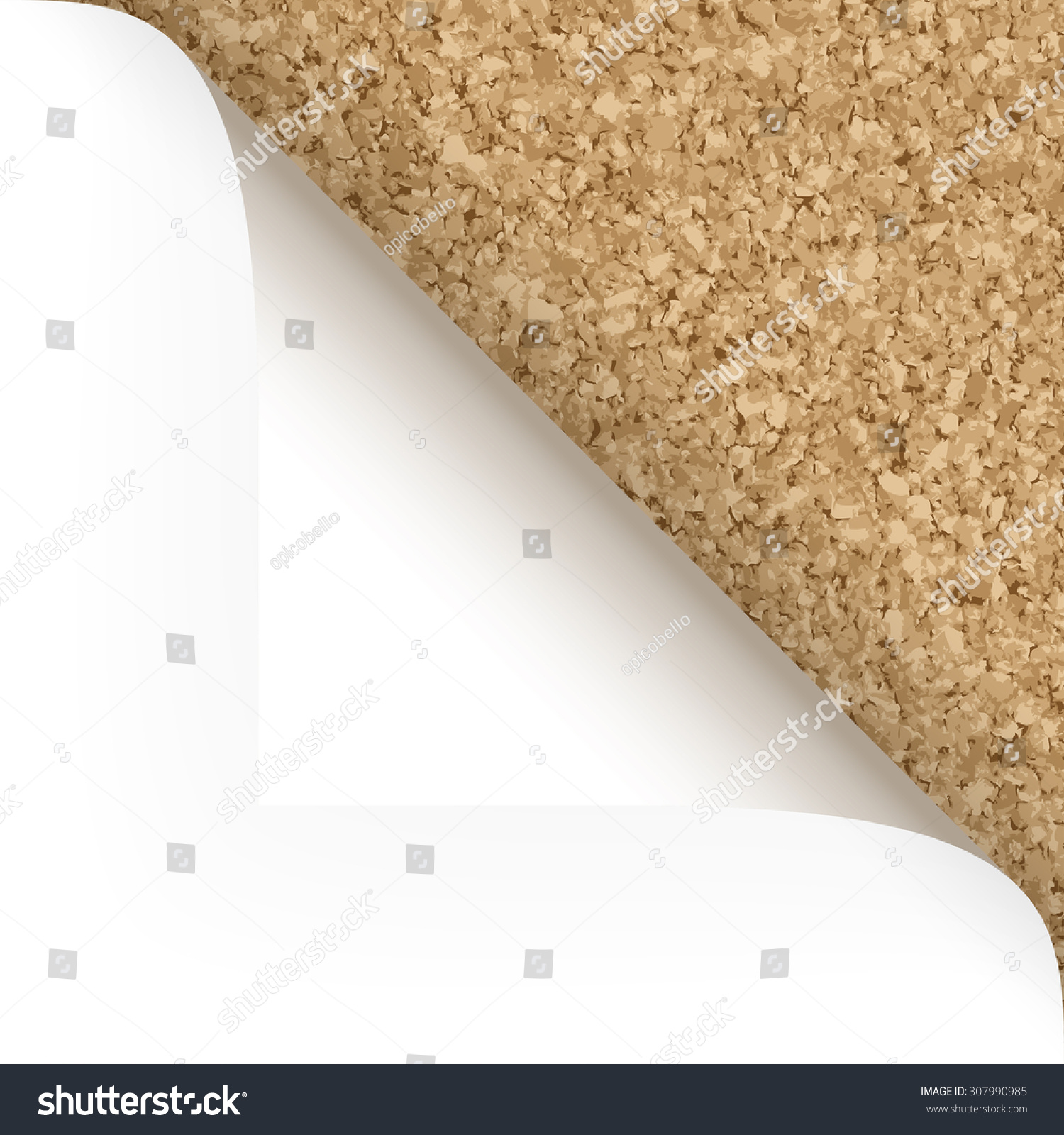 Paper Top Corner Cork Structure: vector de stock (libre de regalías ...