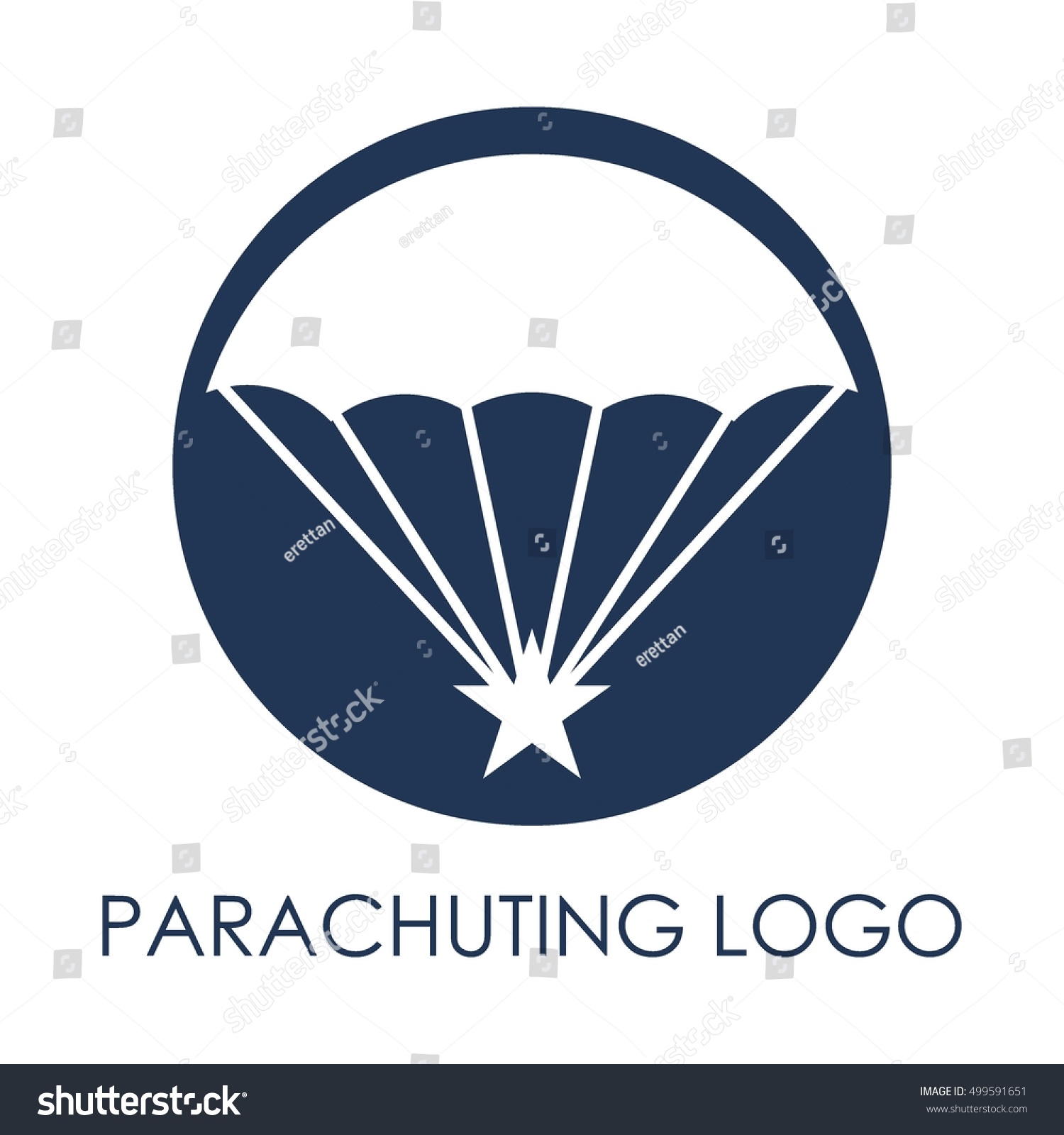 Parachute Logo Stock Vector (Royalty Free) 499591651
