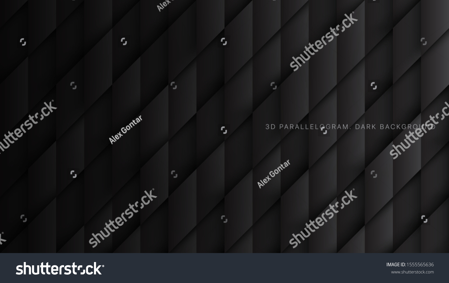 Parallelogram Blocks Conceptual Tech 3d Vector Stock Vector (Royalty ...