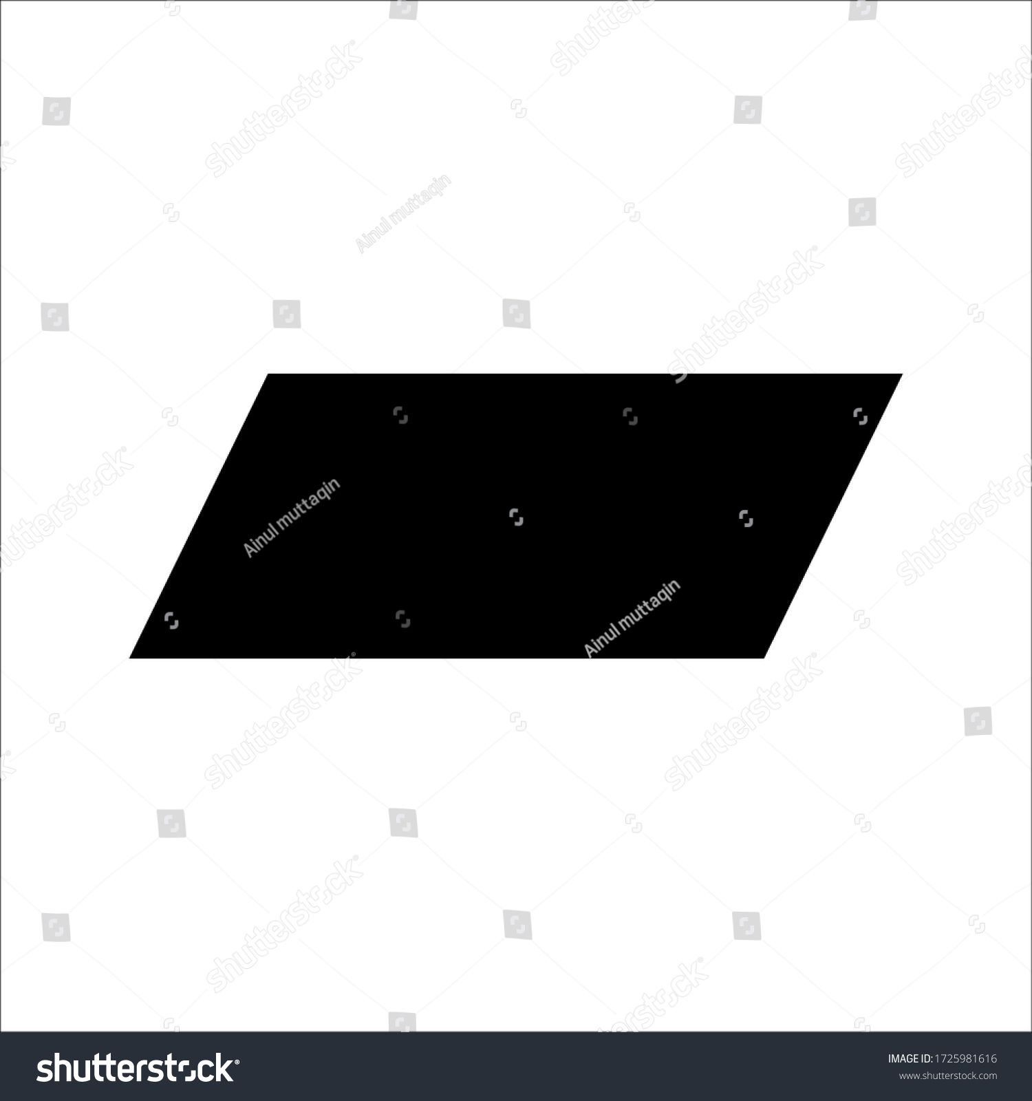 Parallelogram Shape Illustration Vector Graphic Basic Stock Vector ...