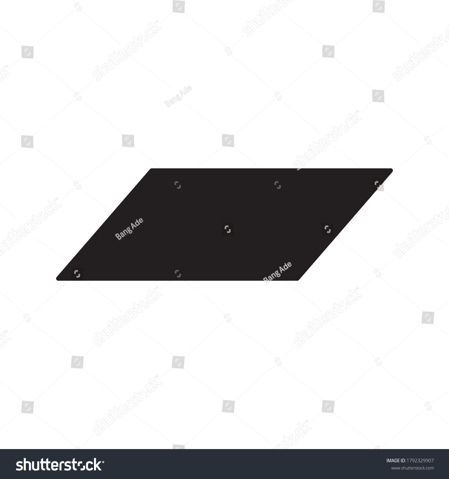 Parallelogram Shape Illustration Vector Graphic Basic: เวกเตอร์สต็อก ...