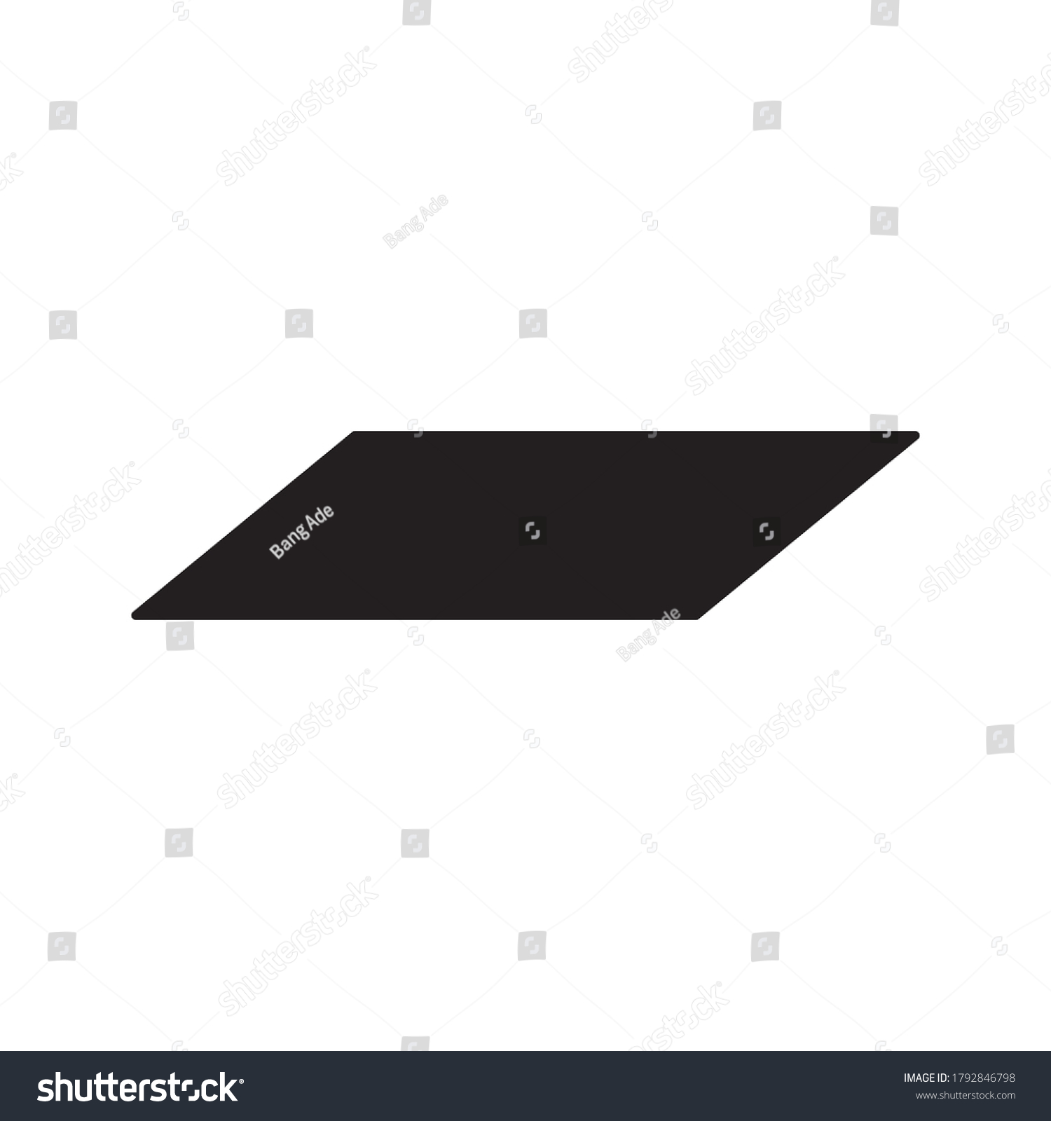 Parallelogram Shape Illustration Vector Graphic Basic Stock Vector ...